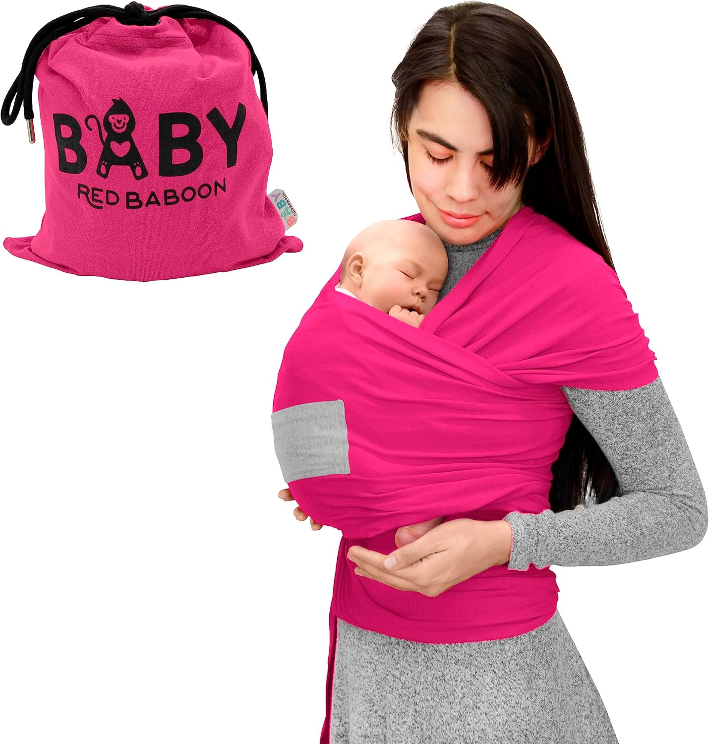 Baby Red Baboon, Rebozo Fular para Bebe Modelo Sunny - Canguro para ...