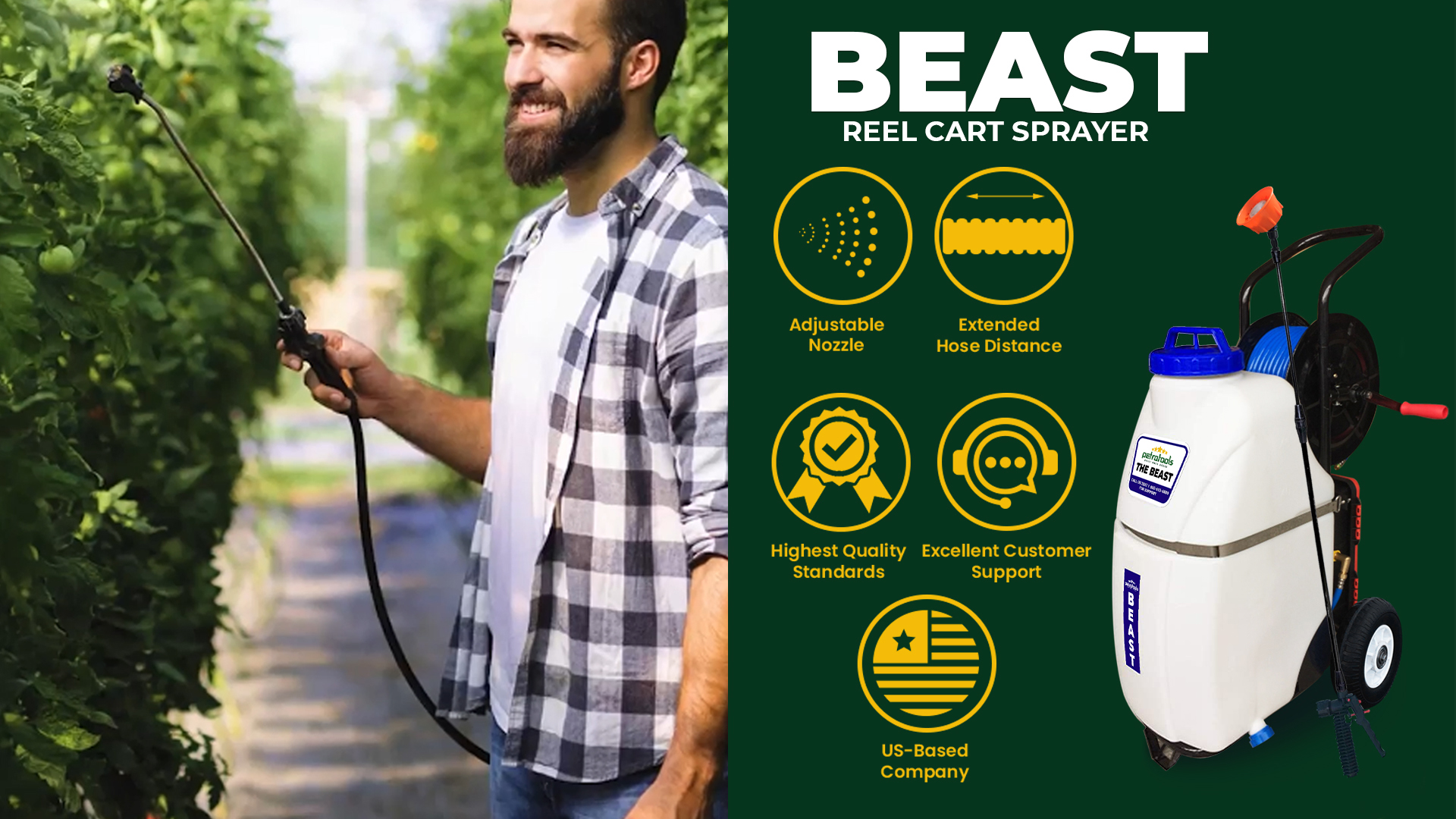 Watch PetraTools Battery Powered ﹙12G﹚ Cart Sprayer Beast on Amazon Live