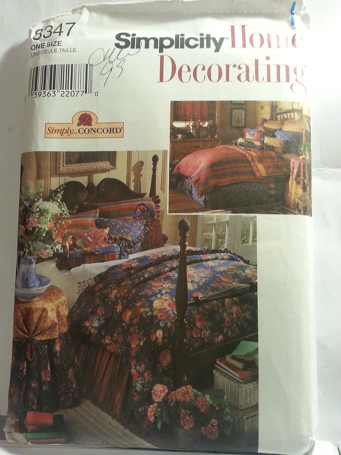 Amazon.com: SIMPLICITY HOME DECORATING PATTERN 8347 "SIMPLY CONCORD ...