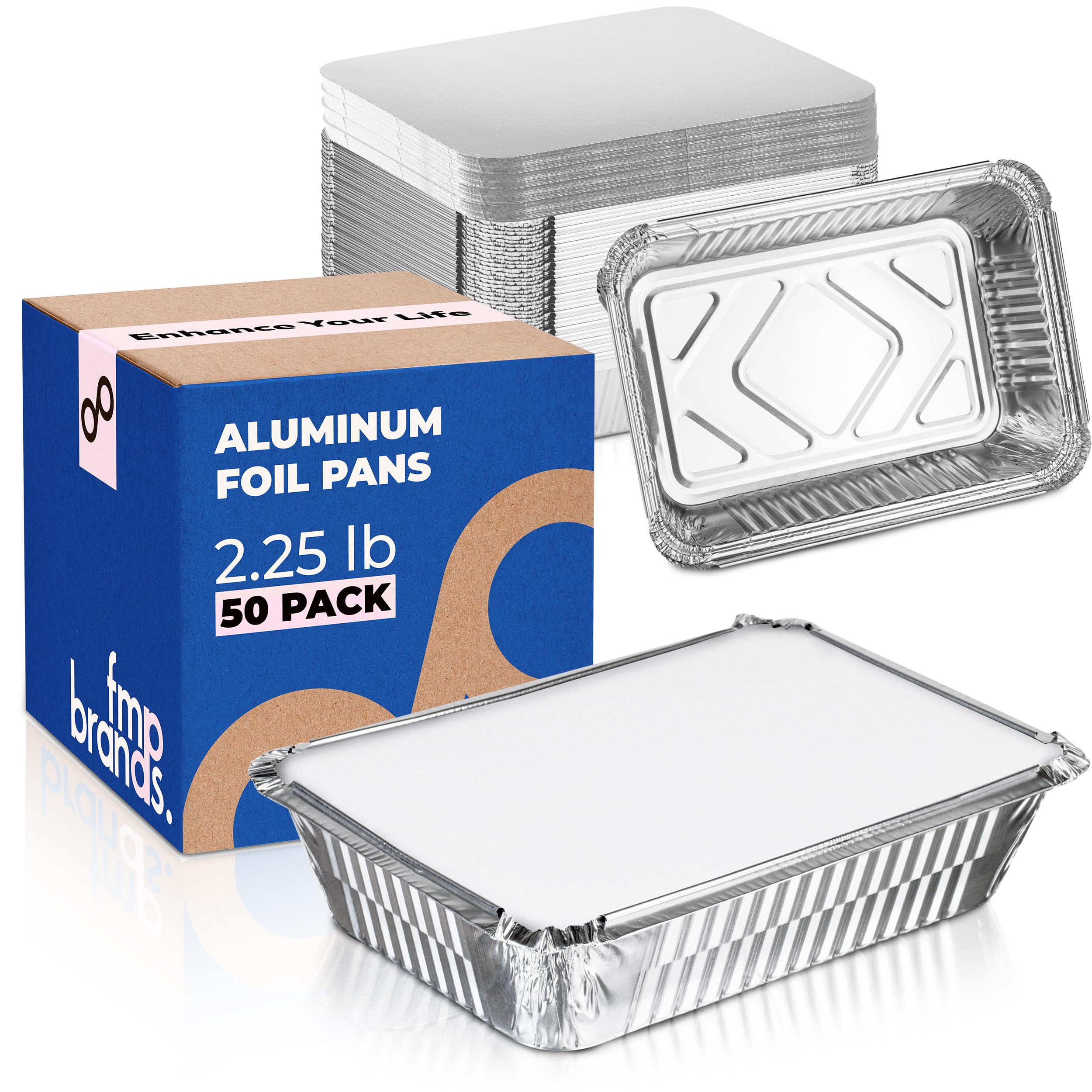 Rectangular Disposable Aluminum Foil Pan Take Out Food Containers with ...