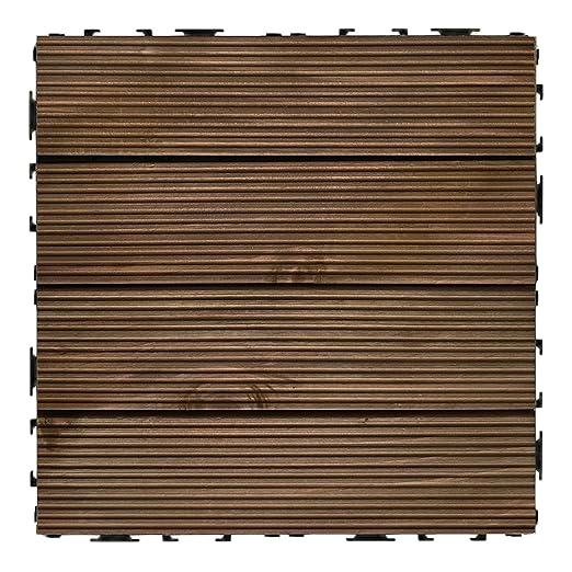 Amazon.com: OutdoorZ Interlocking 12-Inch Deck Tiles, 27 Tiles - 12" x ...