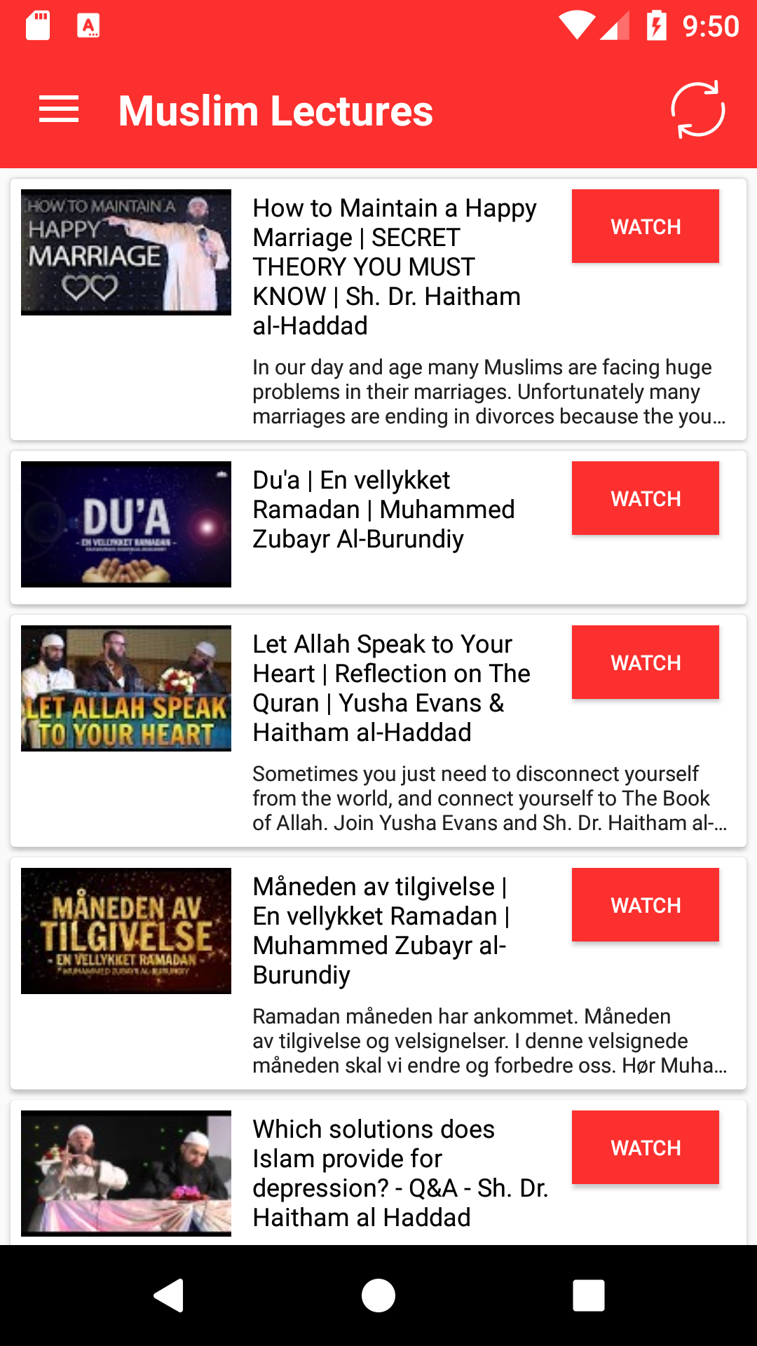 Muslim Lectures Videos - App on Amazon Appstore