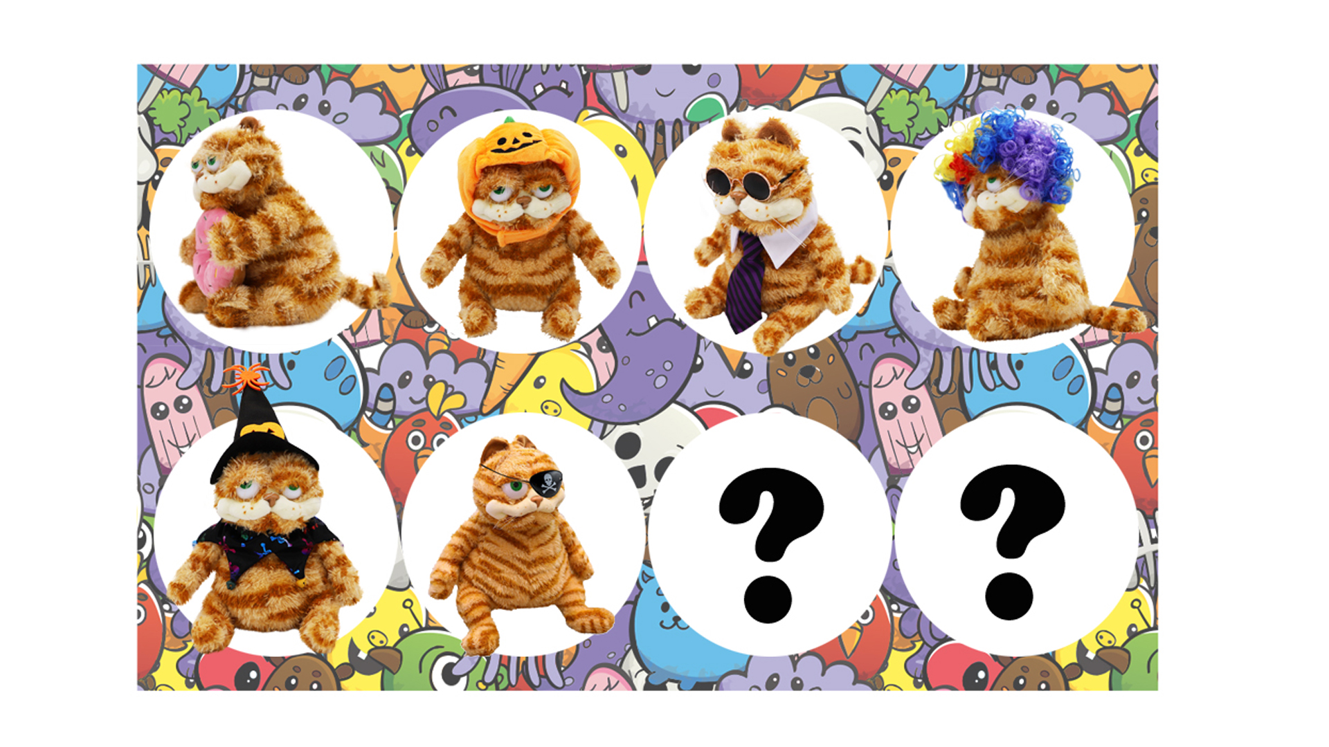 Watch Fat Orange Cat Stuffed Halloween Plush Kitten Toy on Amazon Live