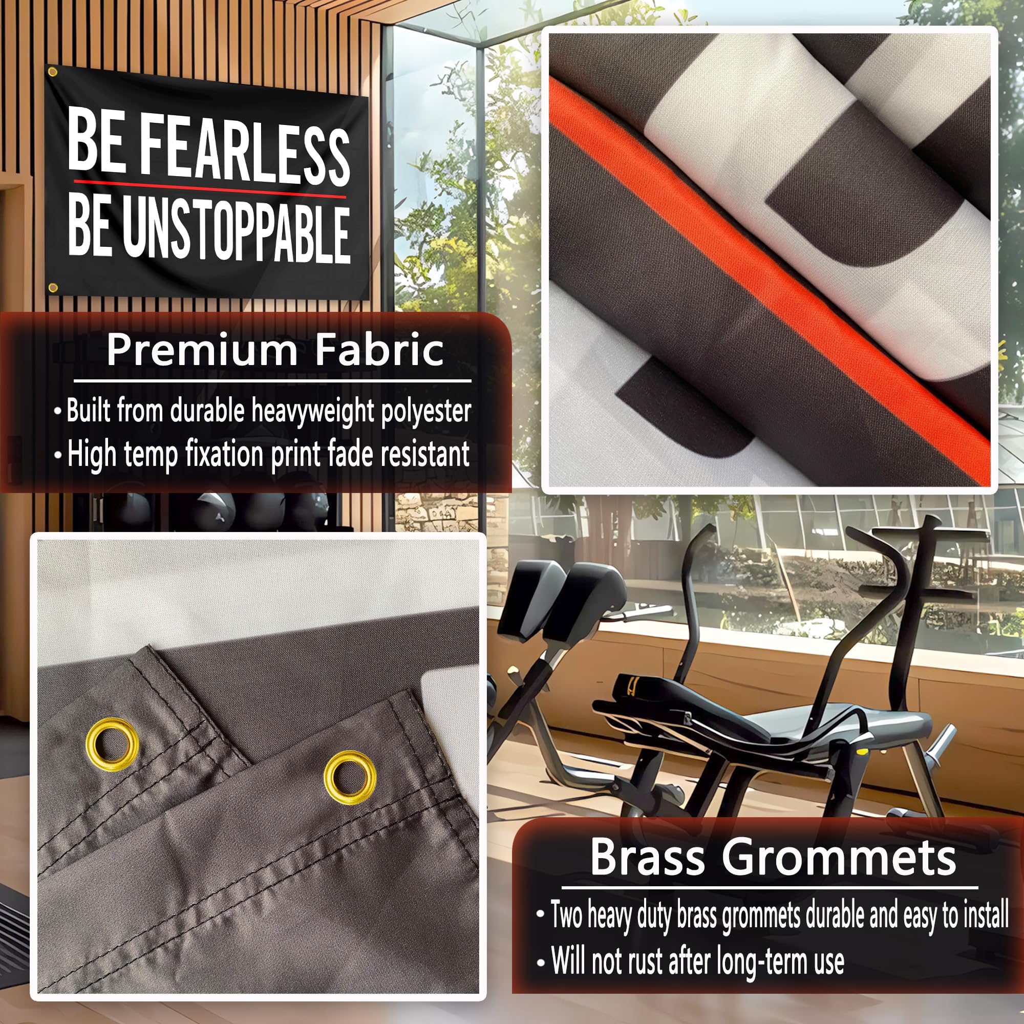 Snapklik.com : VOZUN Be Fearless Flag 3x5 Ft Be Unstoppable ...
