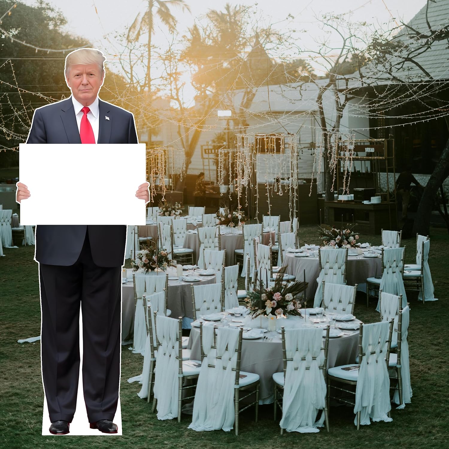 Amazon.com: Donald Trump Life Size Cutout Cardboard Figure with Your ...