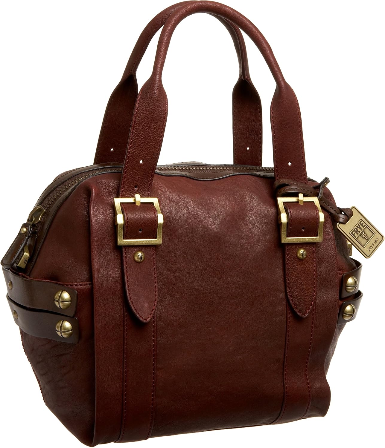 Amazon.com: FRYE Christine Satchel,Burgundy,one size : Clothing, Shoes ...
