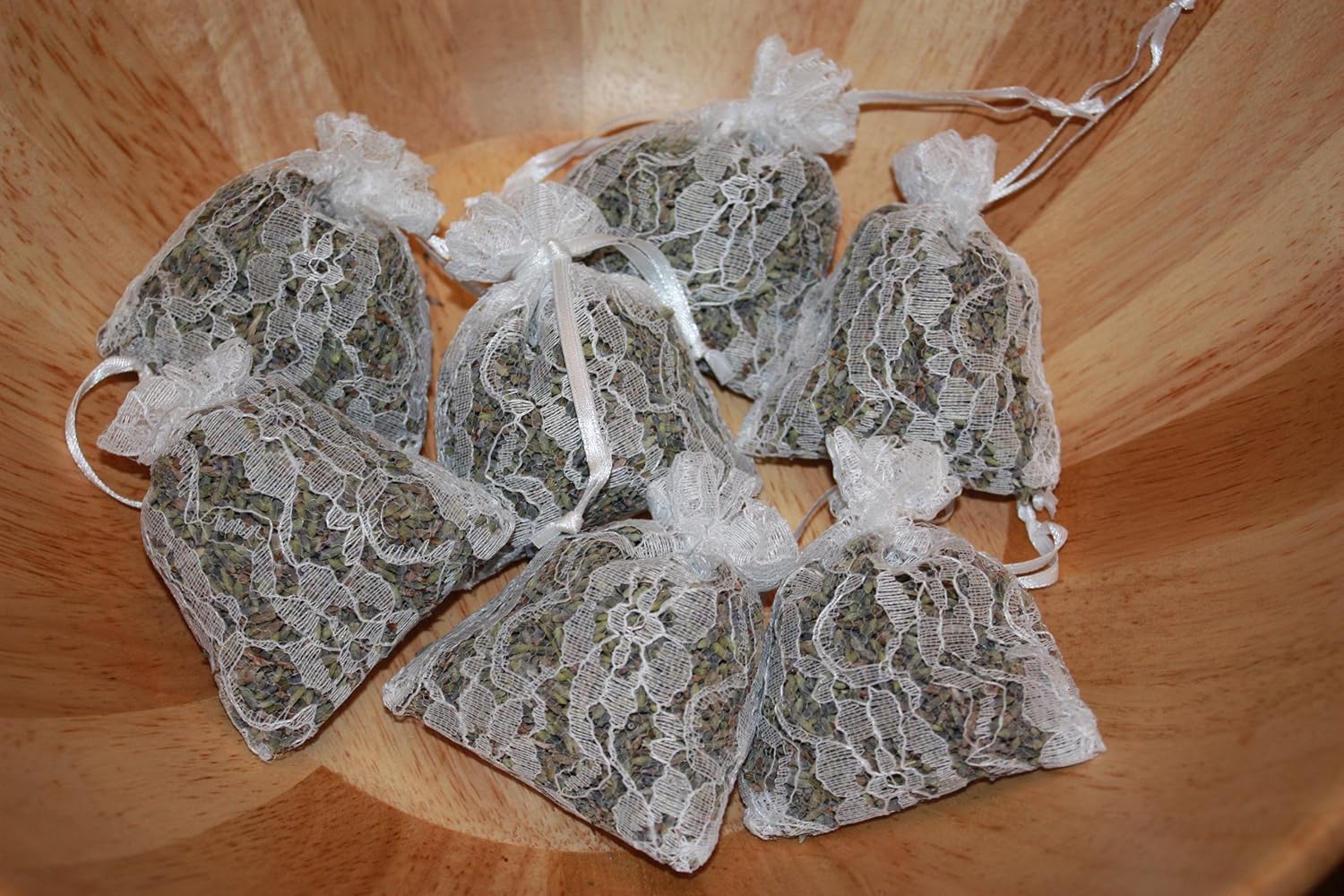 Amazon.com: Lavender, 4" X 3" White Lace Sachet, 4 Sachets : Home & Kitchen