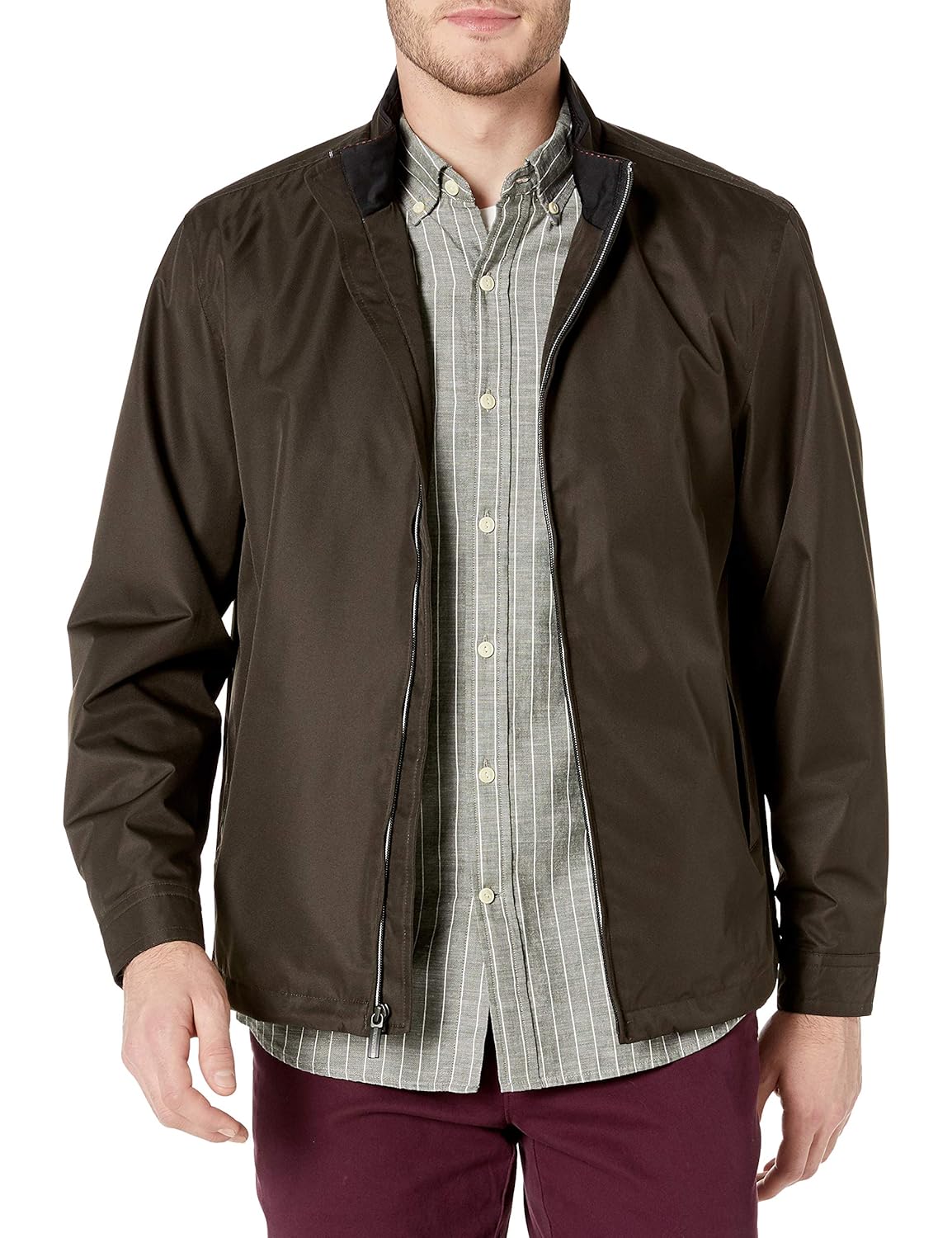 Buy Rainforest Men's Waterproof Breathable Micro Twill Bomber Jacket ...