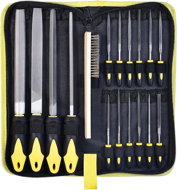 Juego de limas de metal, lima plana grande, lima semirredonda, lima ...