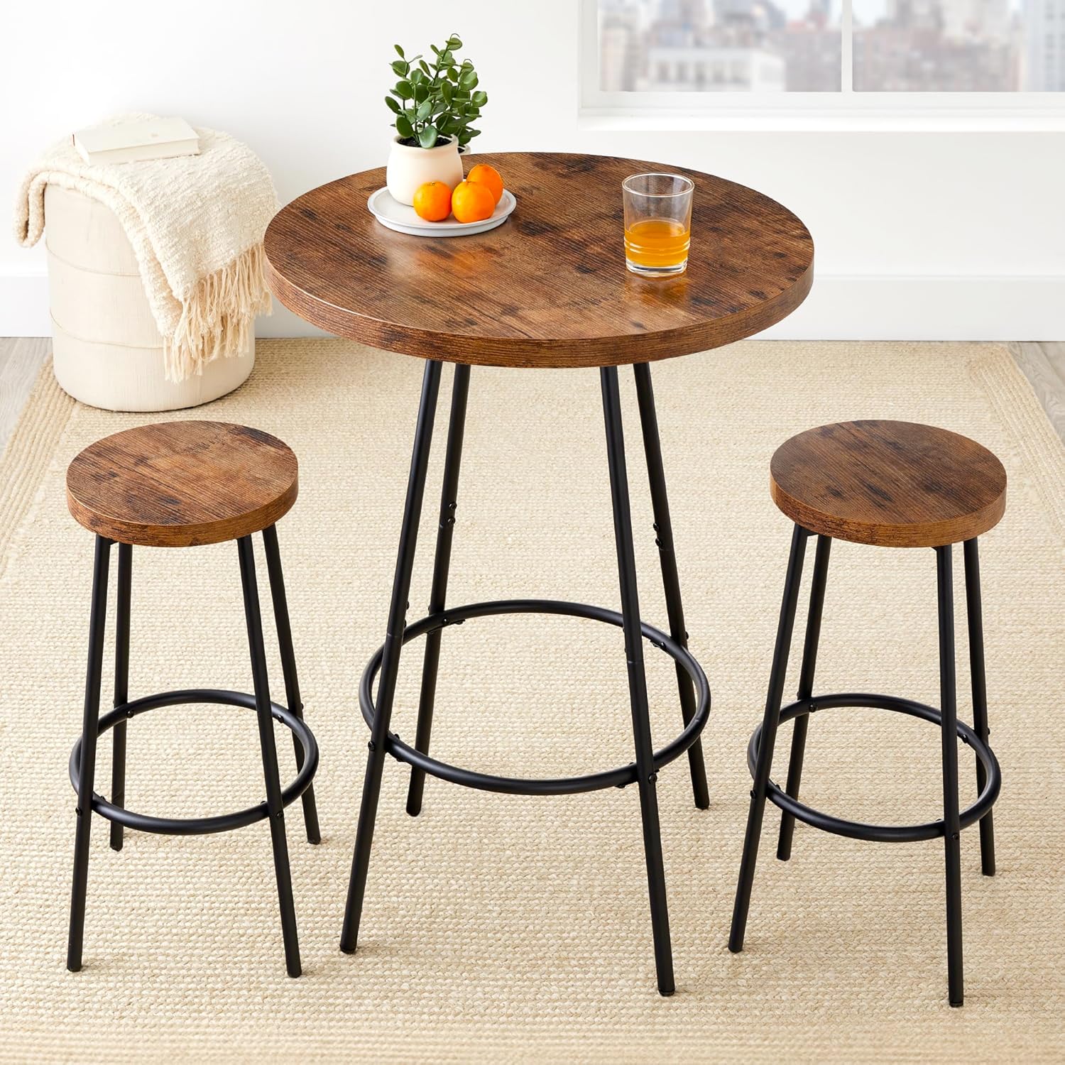 Amazon.com - Best Choice Products Bistro Dining Set 3 Piece, Modern ...