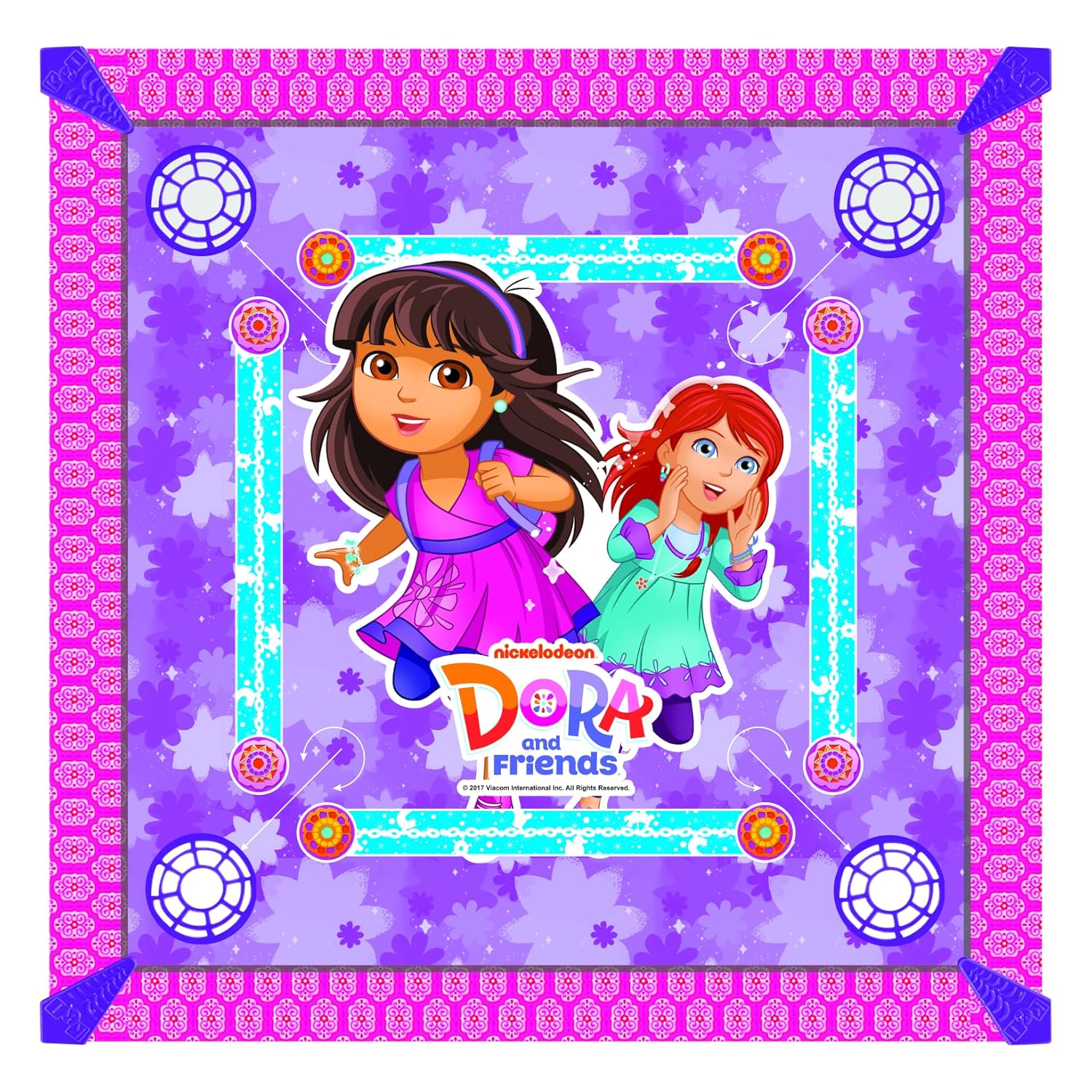 Buy Dora & Friends Kids Carrom Board, Multicolour (26x26 Inches) Online ...
