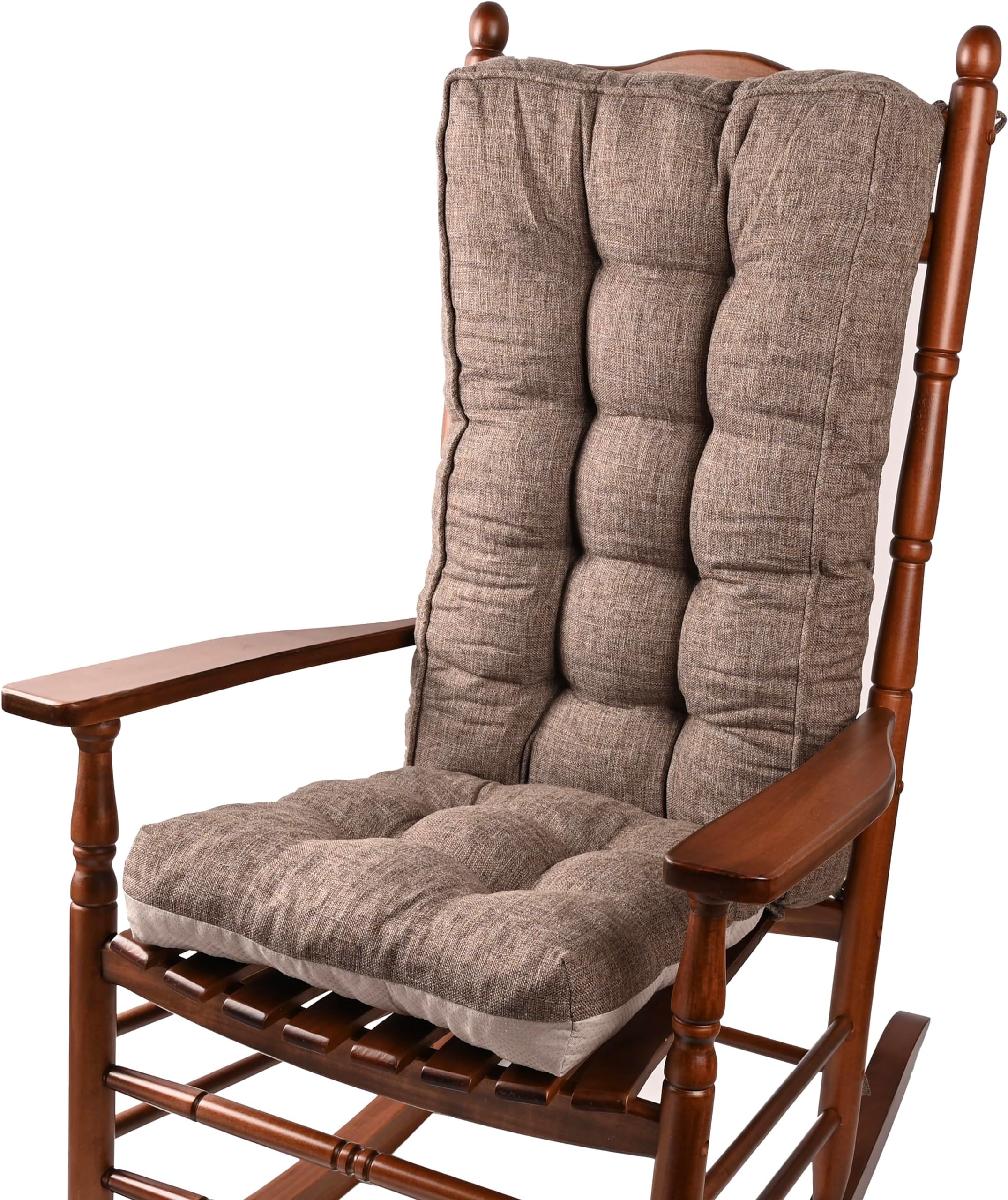 Amazon.com: KGPLOME 18 in Jumbo Rocking Chair Cushions with Ties,Non ...