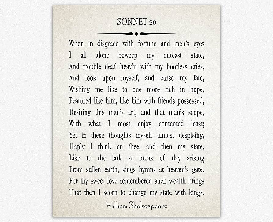 Sonnet Poetry