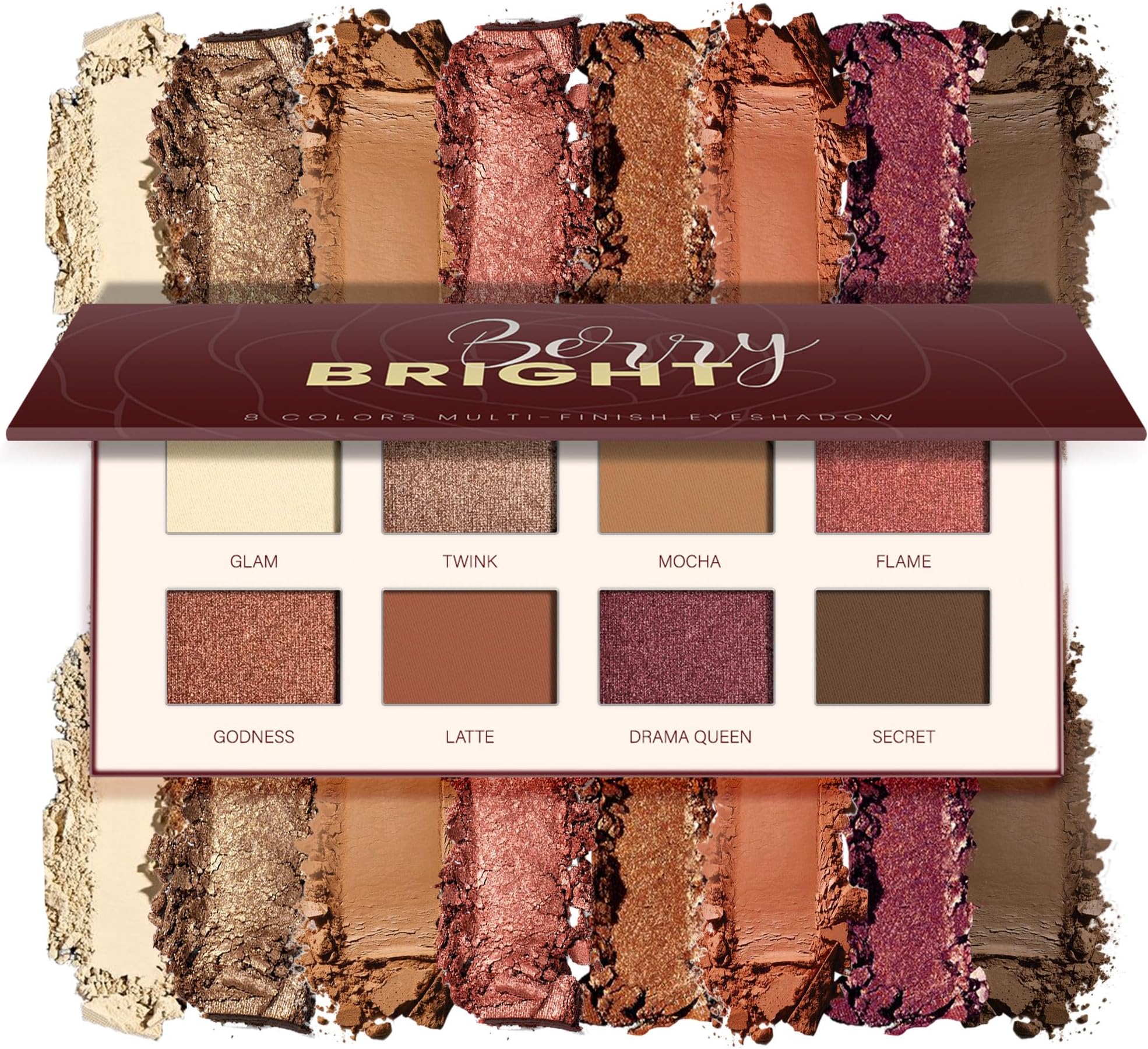 Amazon.com : HOOMUSS Berry Eyeshadow Matte Palette 8 Shade, Long ...
