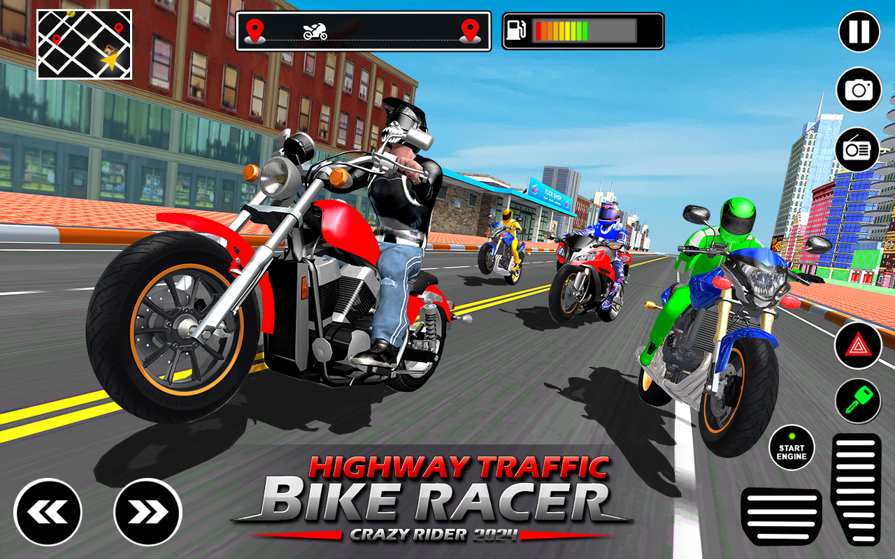 City Traffic Bike Racer: Moto Rider Highway Race - Traffic Rider Stunt ...