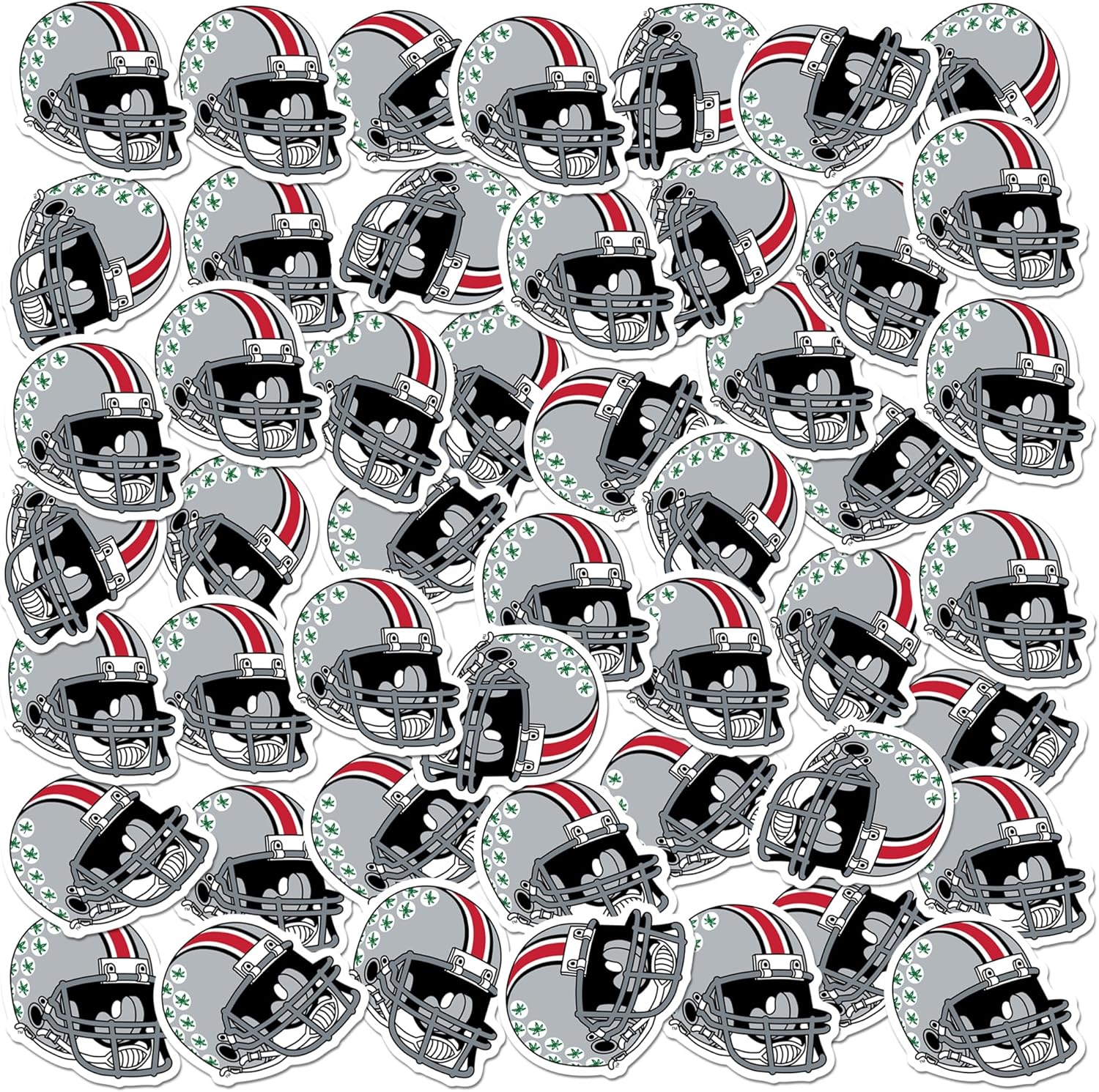 Amazon.com: The Ohio State University Buckeyes 50ct Helmet Logo Vinyl ...