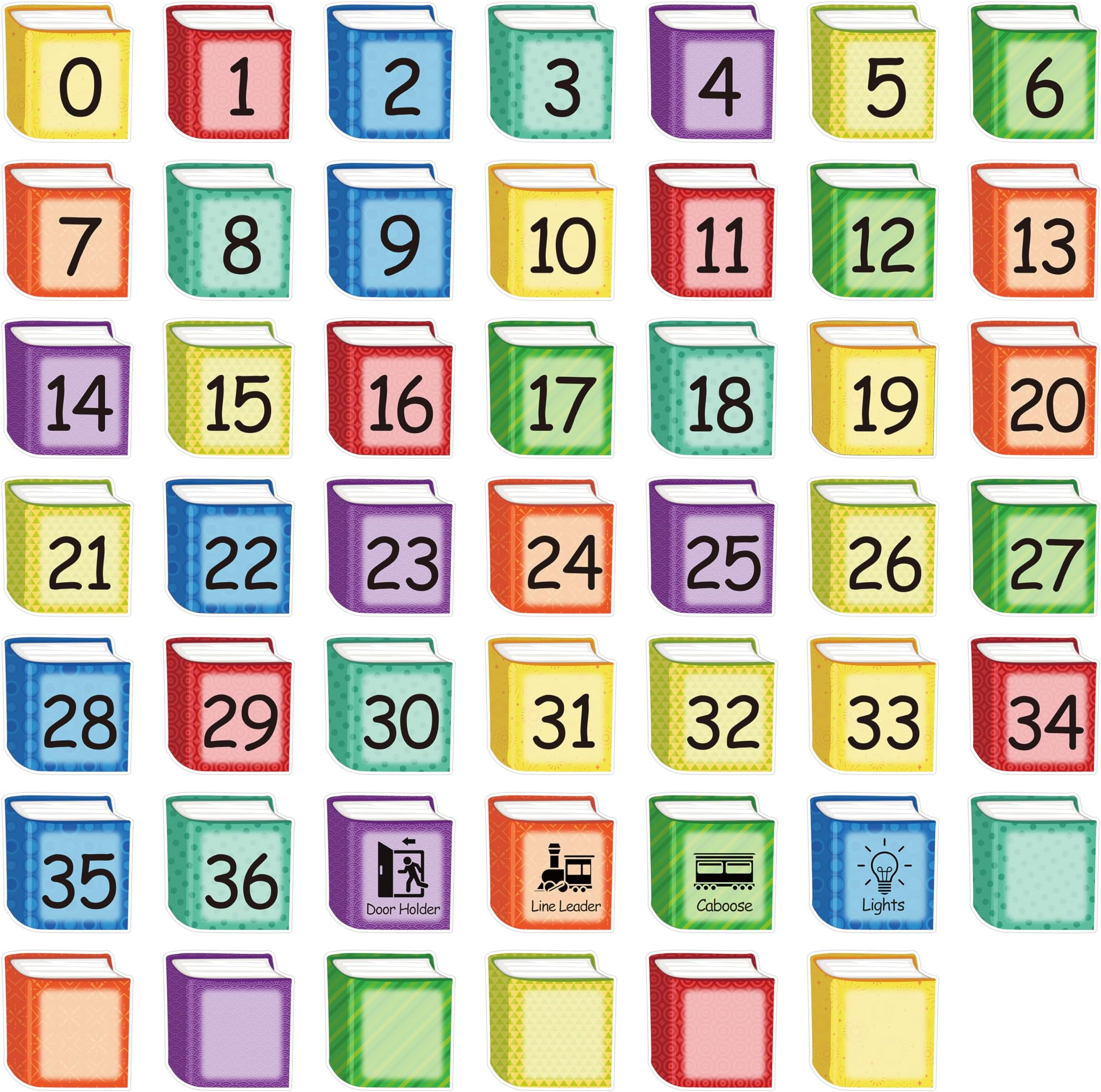 Amazon.com: 42 Pcs Number Spot Markers Stickers 4" Line Up Spots for ...