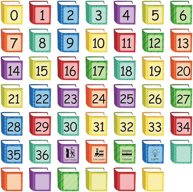 Amazon.com: CPicdn Book Line Up Spots Dots - 48Pcs Numbers Spot Markers ...