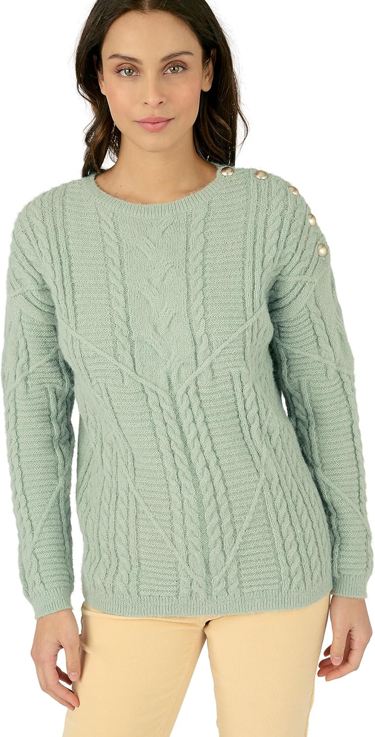 Damart - Pull Torsadé Maille Thermolactyl, Col Rond, Manche Longue : Amazon.fr: Mode