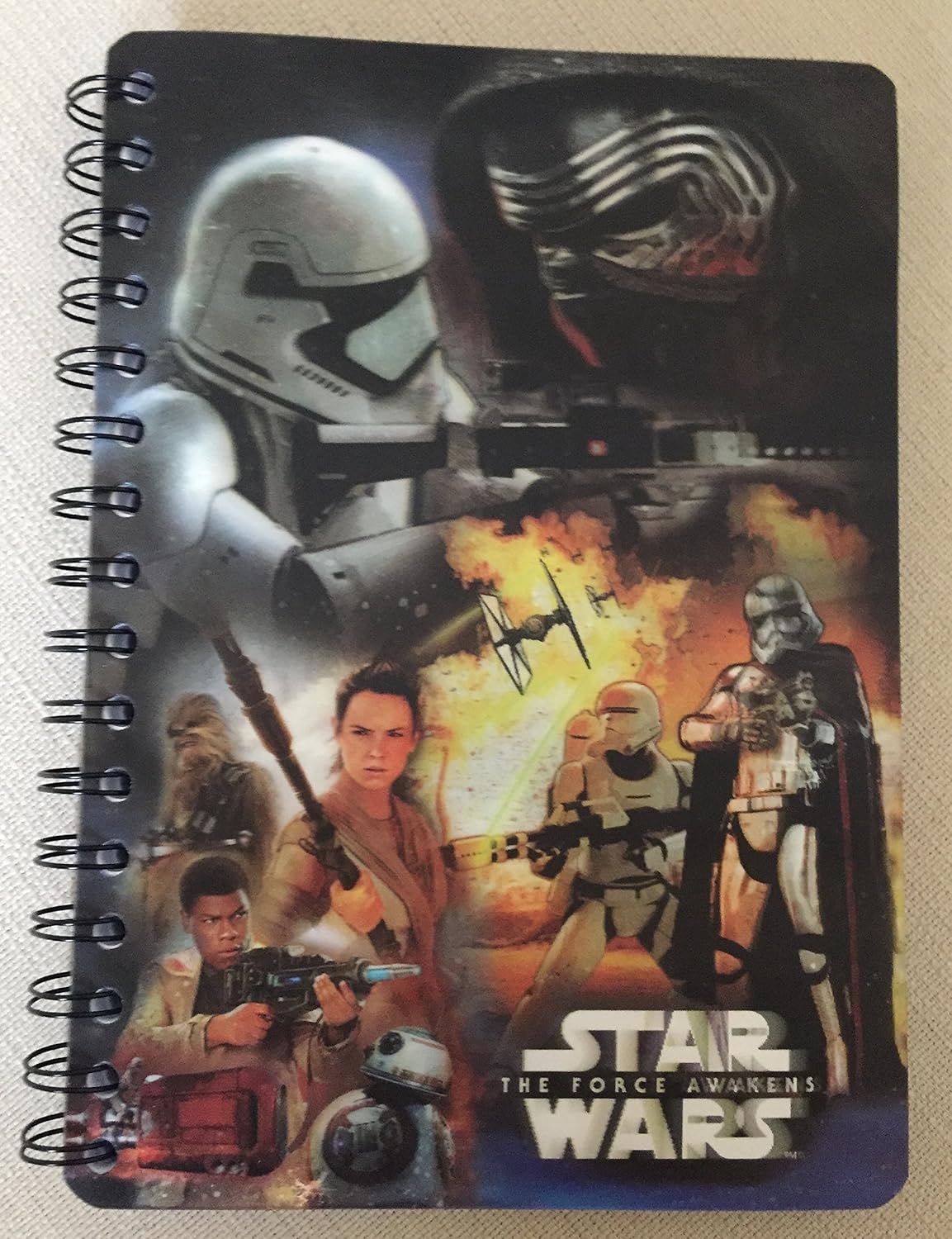 Star Wars A5 Notebook 3D The Force Awakens - Blue Sky: 5060275048027 ...