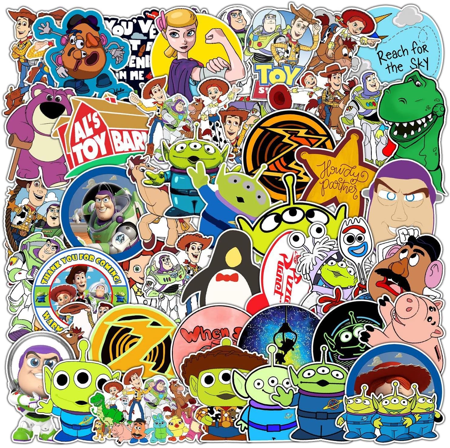 RoomMates Disney Toy Story 3 Wall Stickers, 34 Count (Pack of 1 ...