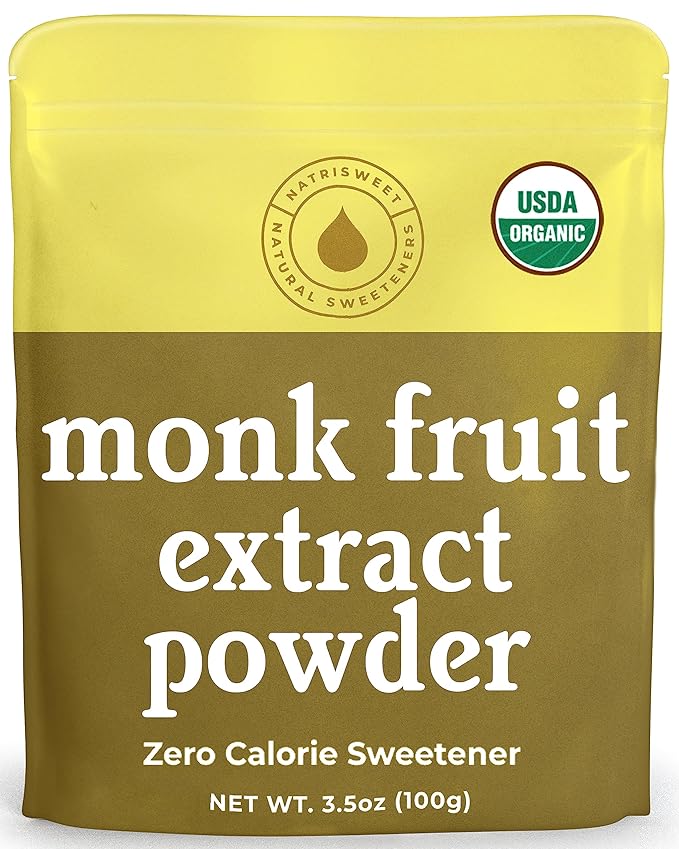 Amazon.com: NatriSweet Organic Monk Fruit Extract, 3.5 oz, Pure Monk ...