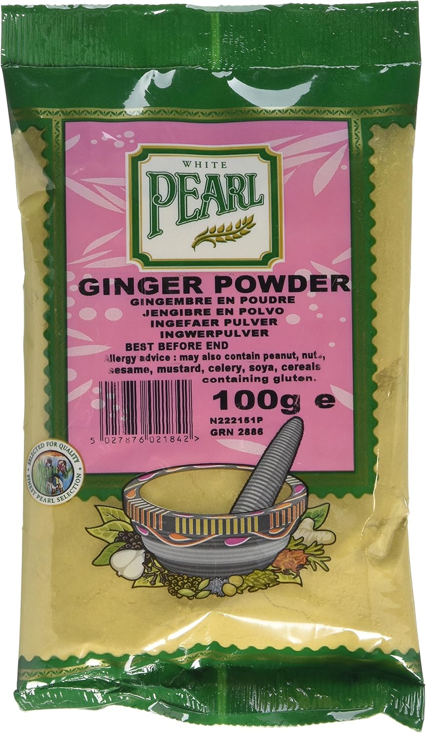 White Pearl Ginger Powder - Pack of 10 x 100g : Amazon.co.uk: Grocery