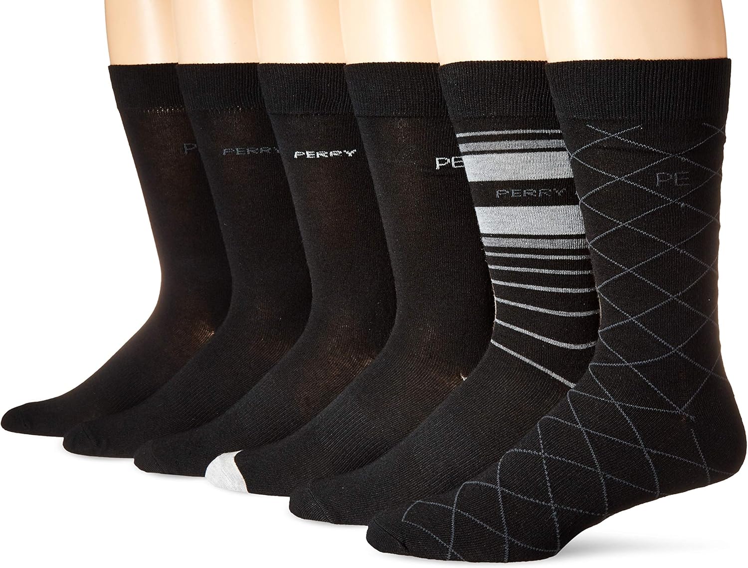 Amazon.com: Perry Ellis Men's Portfolio Assorted 6 PK Casual Comfort ...