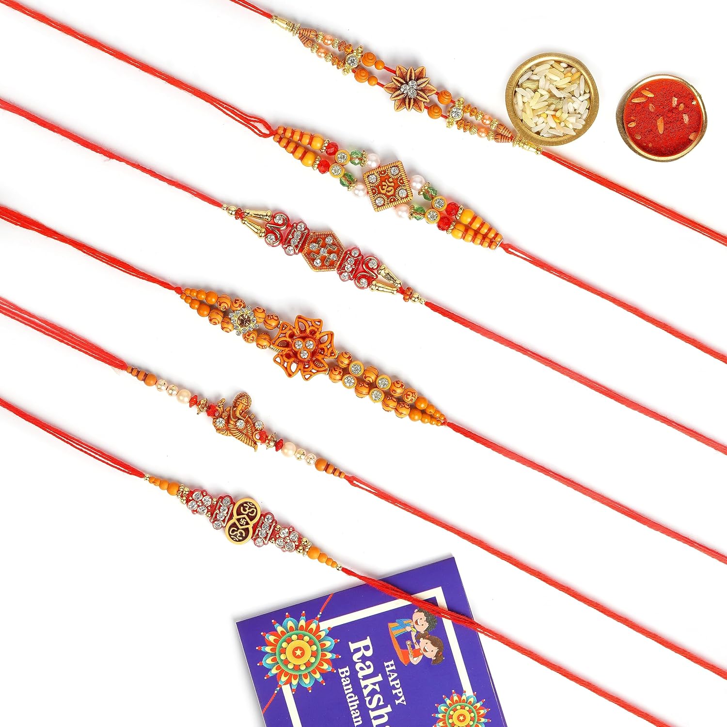 Buy Pride Store Family Rakhi Set Rakhi for Brother Combo 6 Rakhi, Kids ...