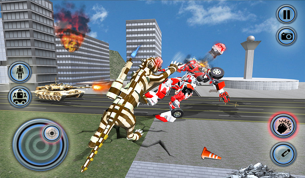 Furious Wild Tiger Robot Tank Robot Transform Game - App on Amazon Appstore