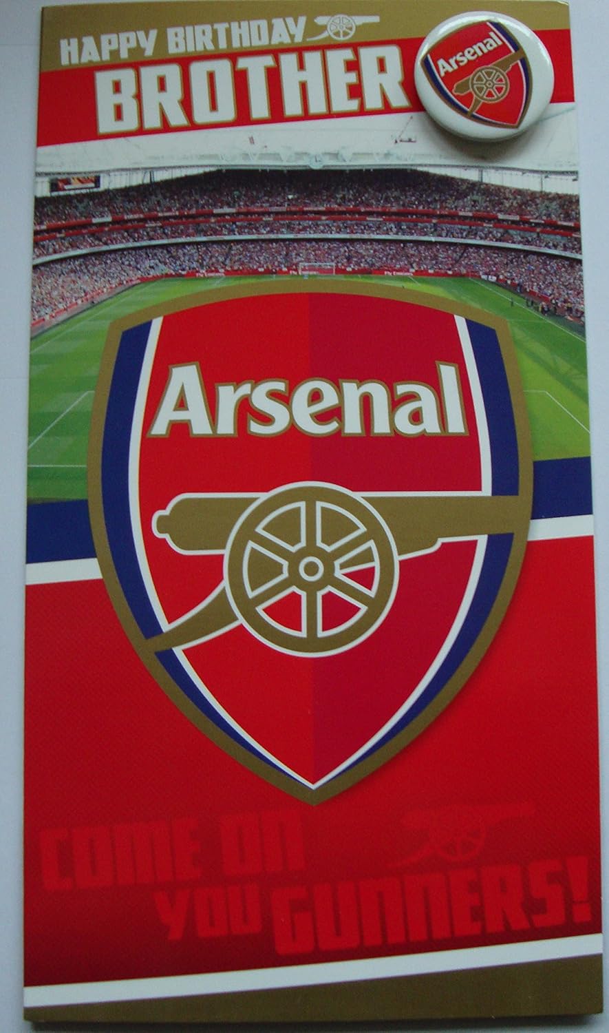 Arsenal F.C. Brother Birthday Card, Happy Birthday Brother Card ...