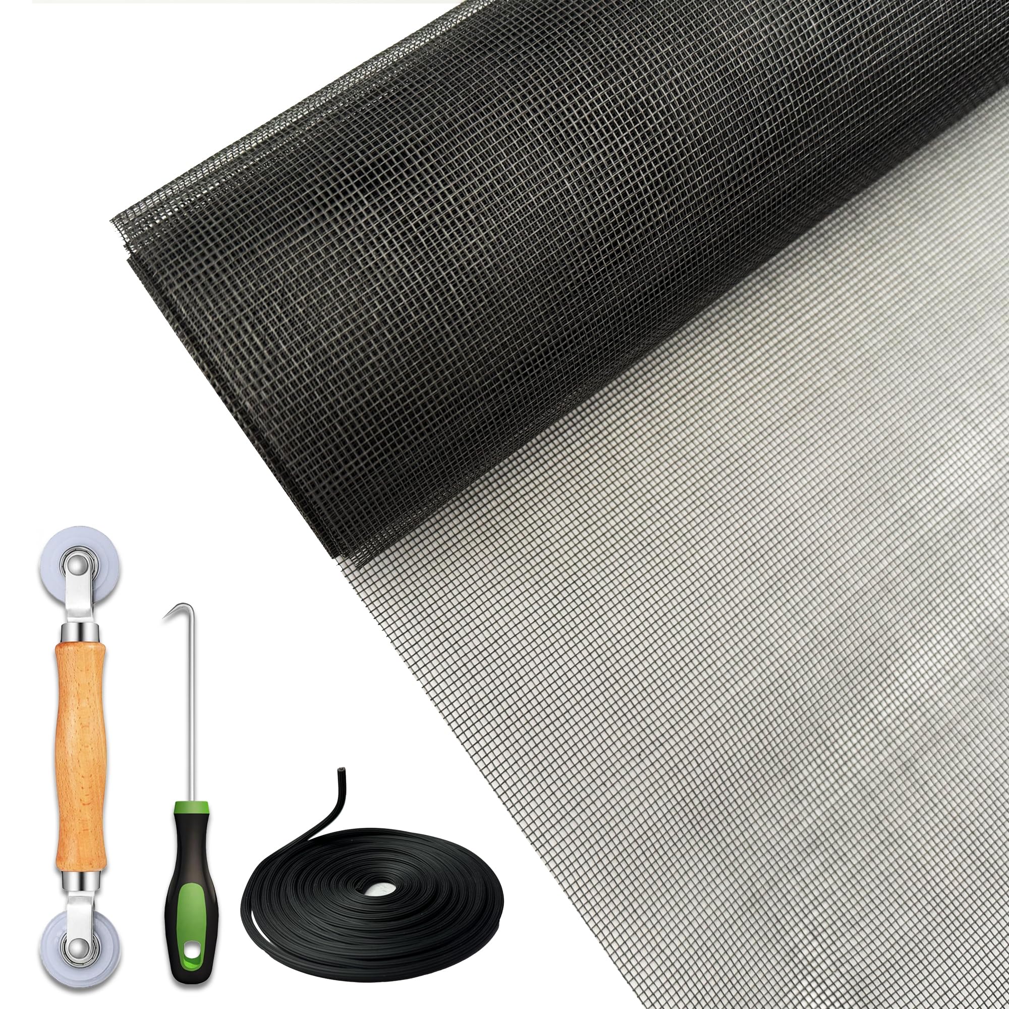 Moyios Window Screen Kit and Screen Door Repair Kit,39in x 120in ...
