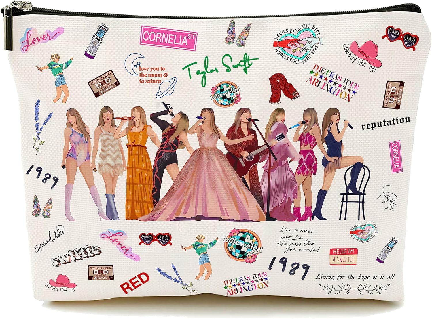 Swifties Merch Makeup Bags for Women,Album Inspired Cosmetic Bag Travel ...