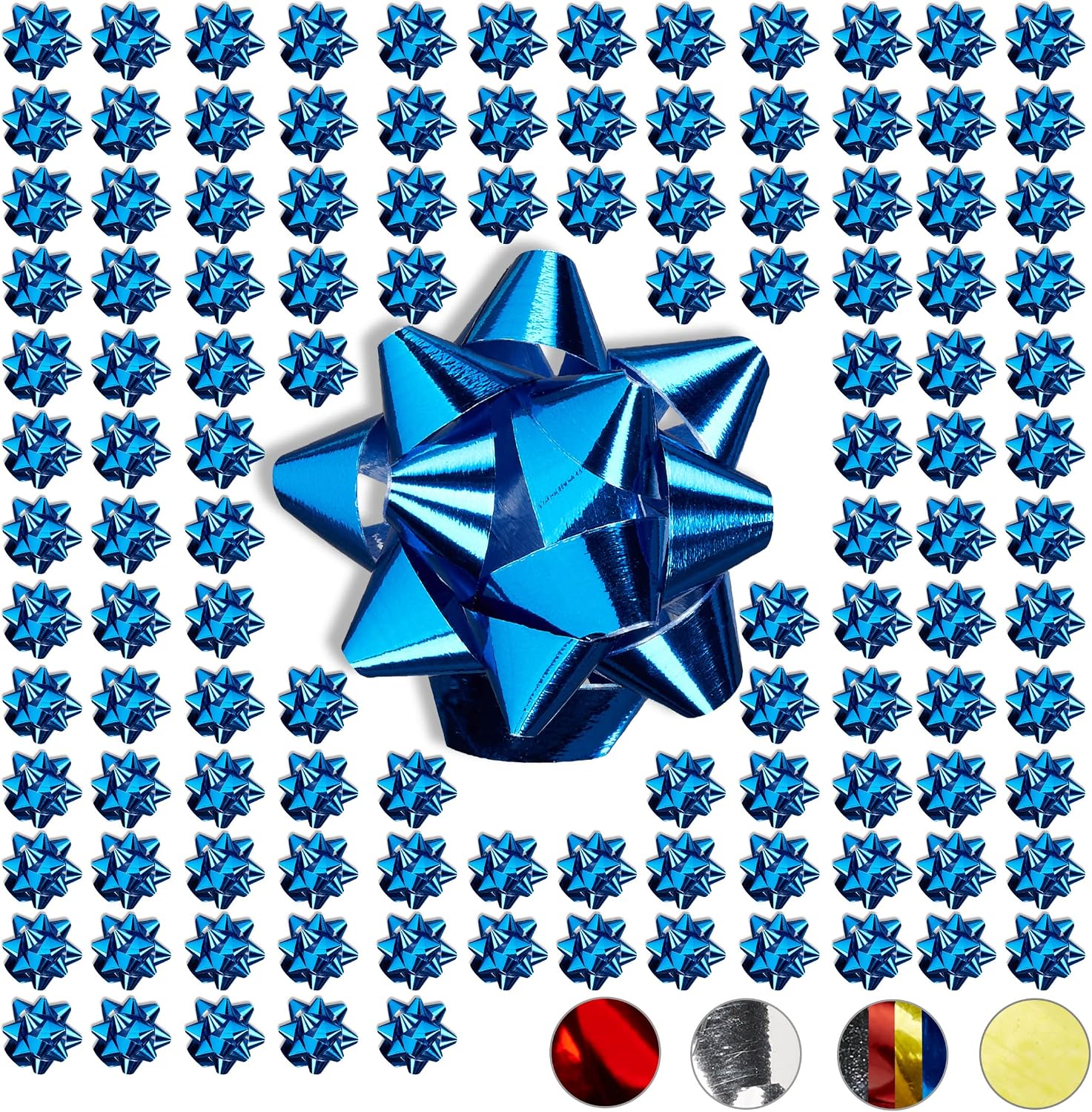 Amazon.de: Relaxdays, Blau Geschenkschleifen 100er Set, Selbstklebend ...