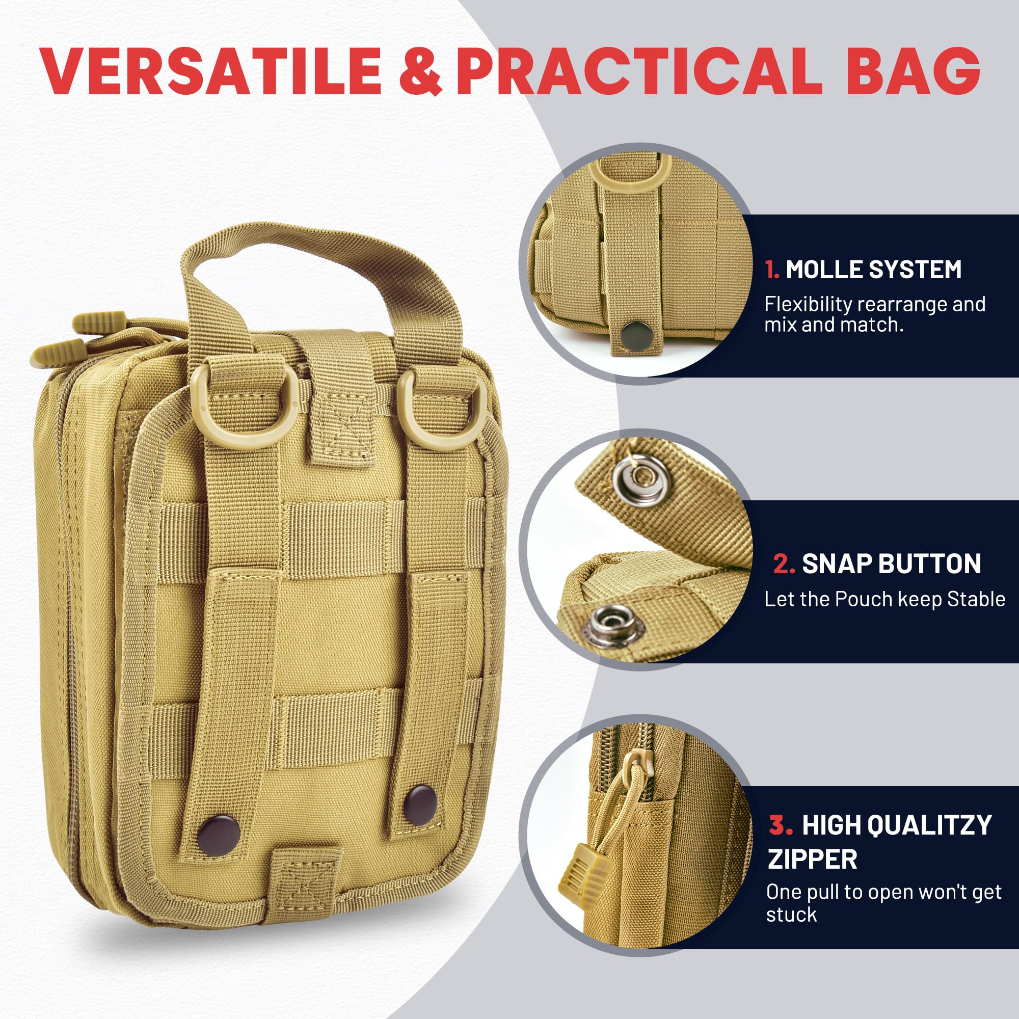 MOTOTIPS Tactical Seat Back Organizer, Molle Seat Back Organizer Panel ...