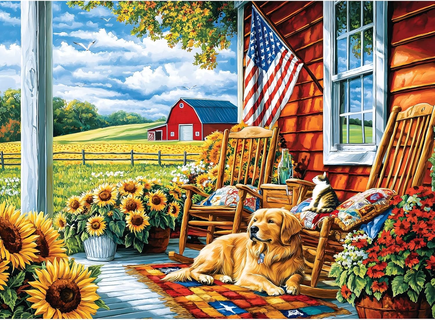 Amazon.com: 300 Piece Puzzles for Adults,Farm Country Life Puzzles for ...