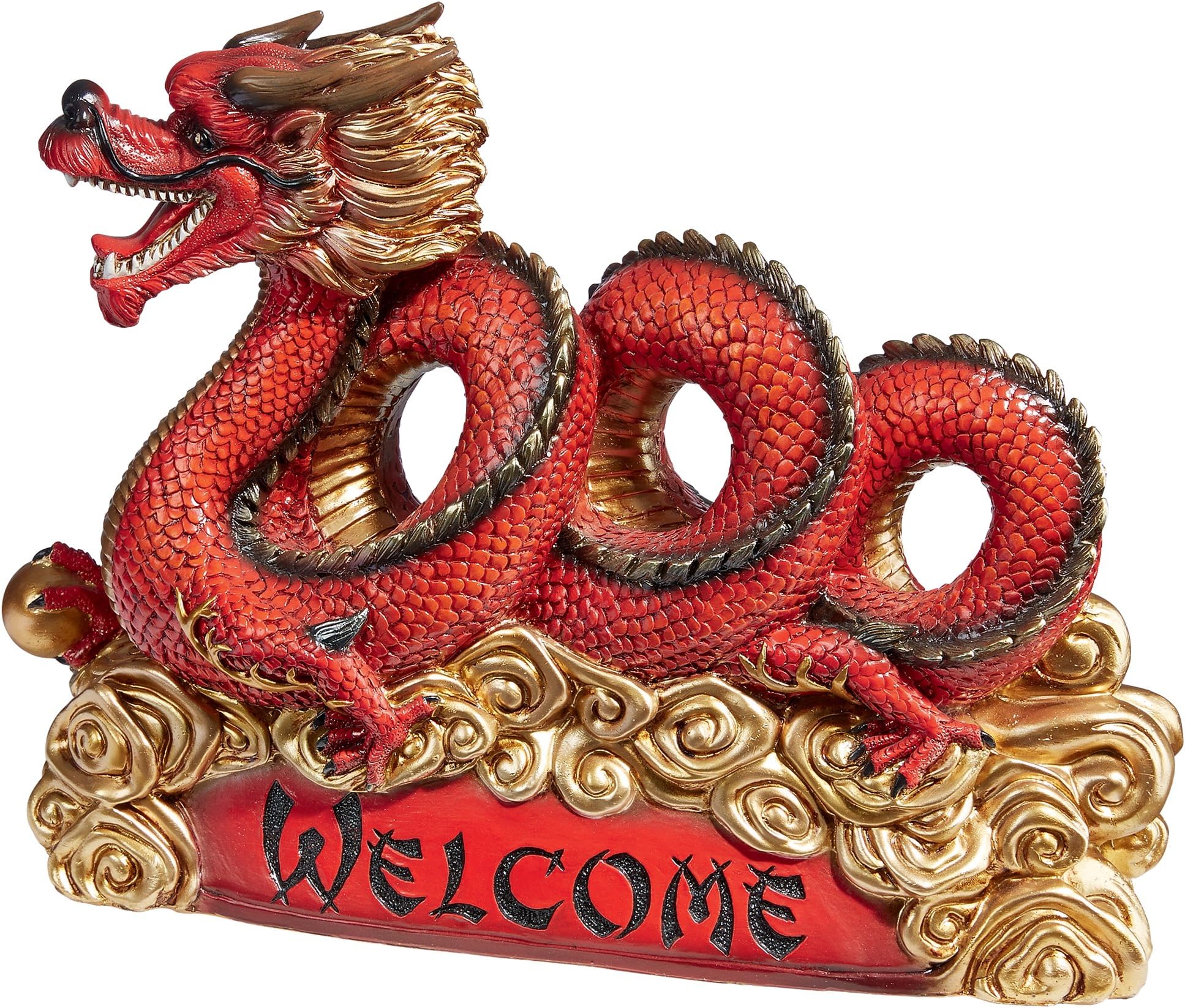 Design Toscano Asian Zen Dragon Garden Welcome Statue : Amazon.co.uk ...