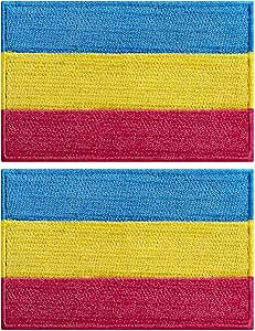 stidsds 2 Pack Pansexual Pride Rainbow Flag Patch Gay Flags Embroidered ...