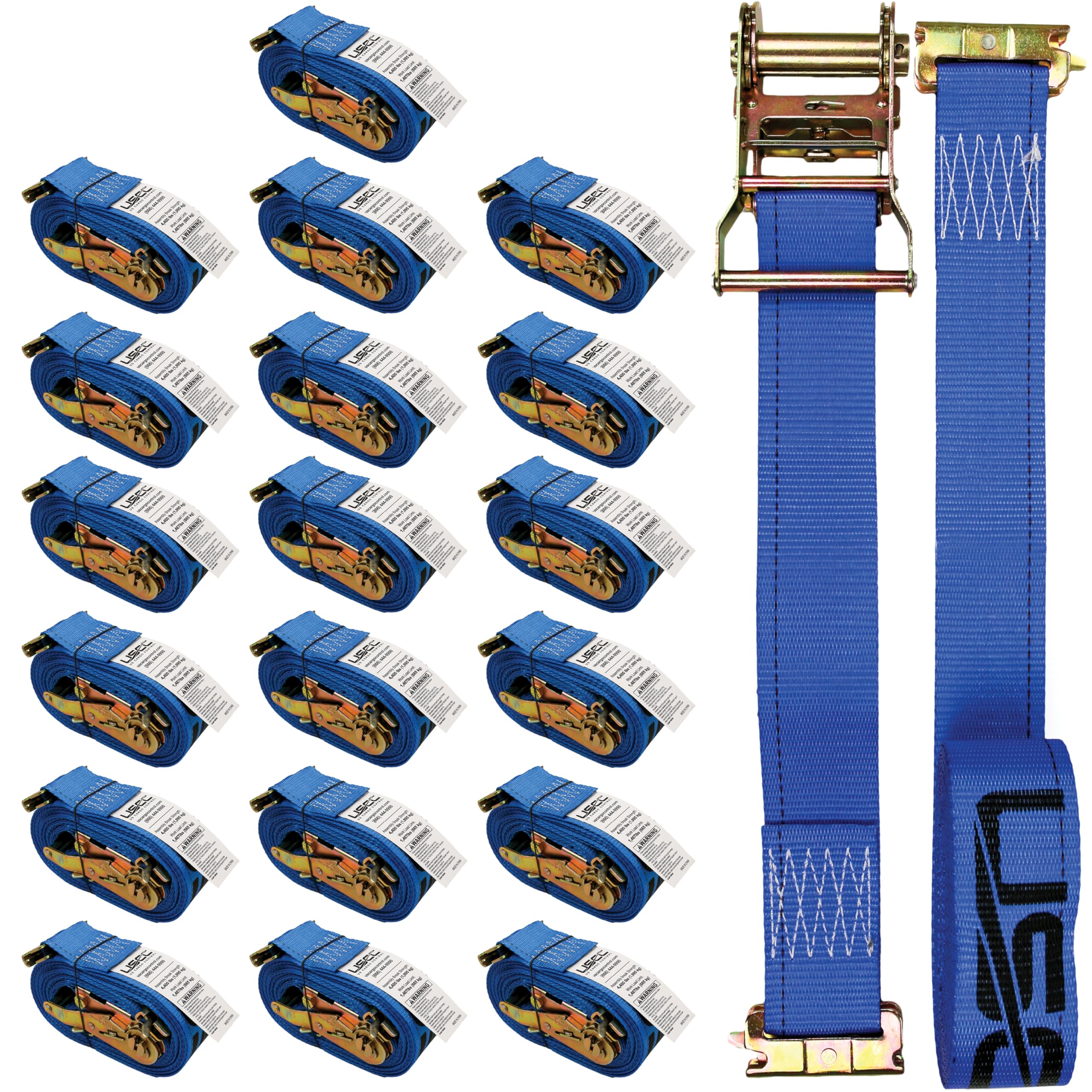 Amazon.com: US Cargo Control E-Track Ratchet Straps (20-Pack), 4,400 ...