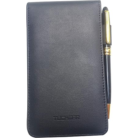 Amazon.com : Mini Notepad Holder Set - 3x5 Pocket Memo Pads Book Cover ...