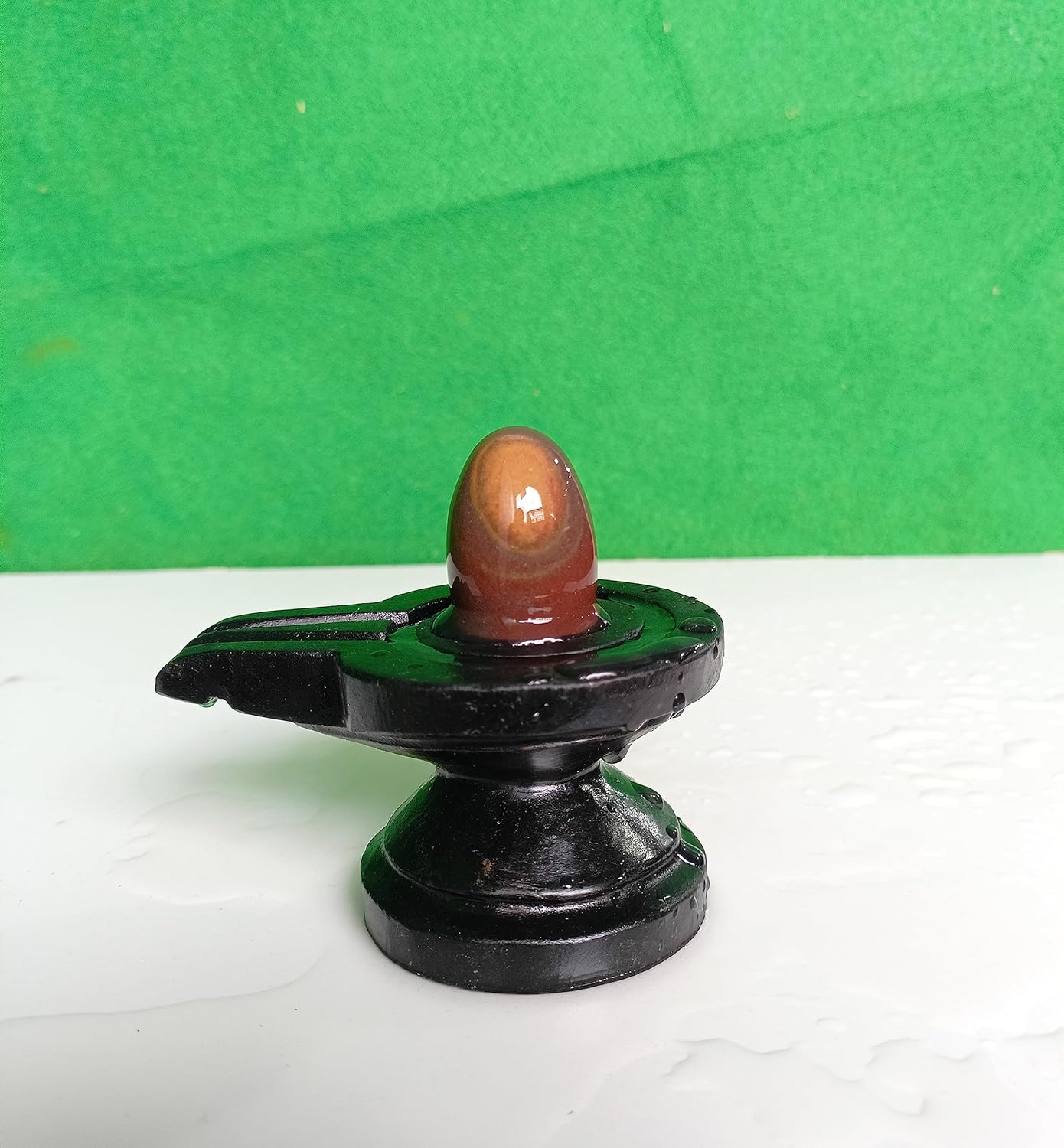 Buy Natural Narmada Stone. Narmadeshwar Shivling and Black Damru ...