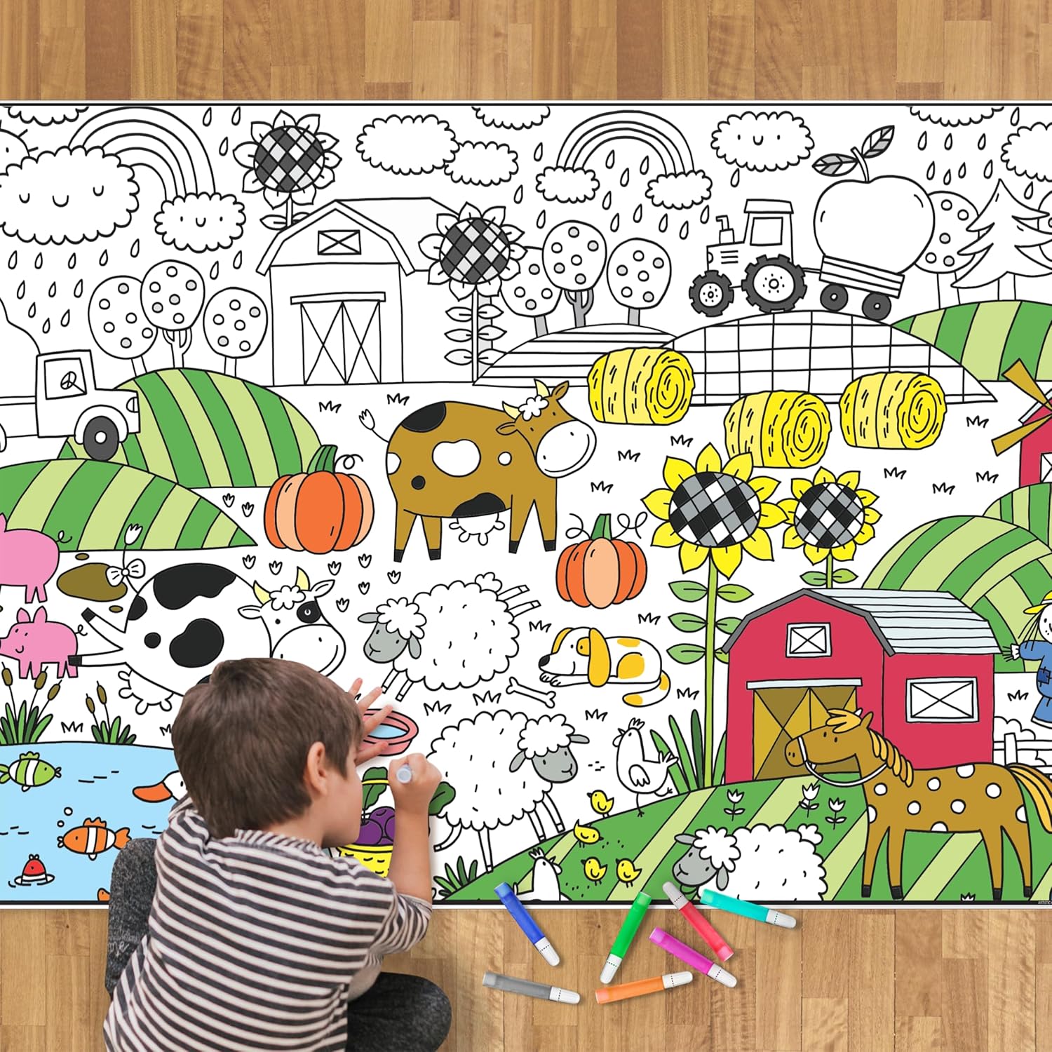 Amazon.com: Giant Coloring Poster - Premium Jumbo Coloring Sheets for ...