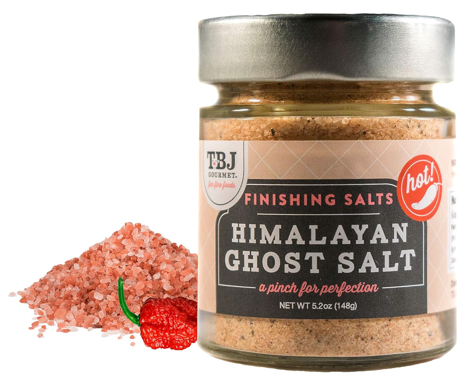 Amazon.com : TBJ Gourmet Himalayan Ghost Salt - Ghost Pepper Salt ...