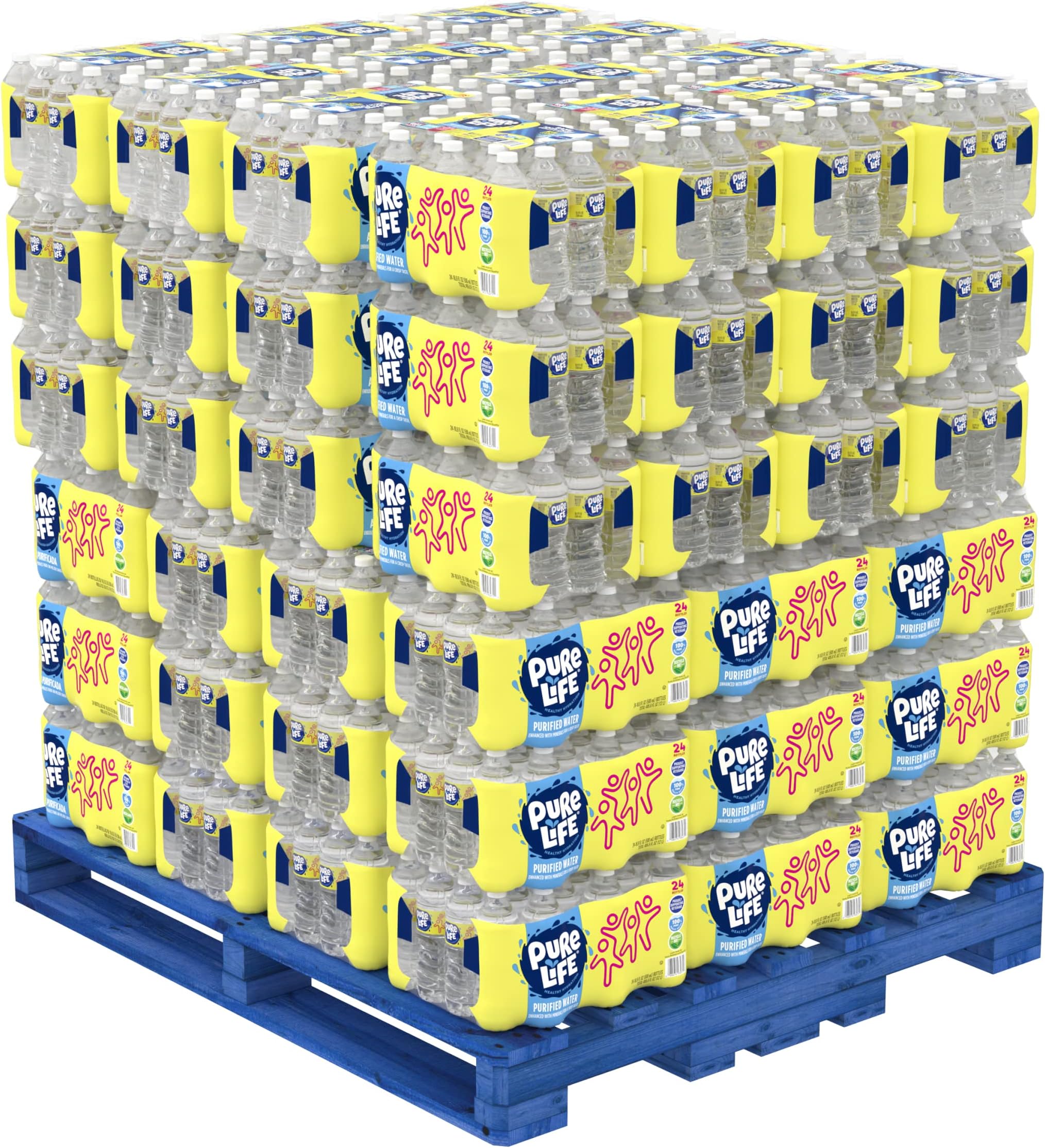 Amazon.com: Pure Life, Purified Water, Plastic Bottled Water, Pallet of ...