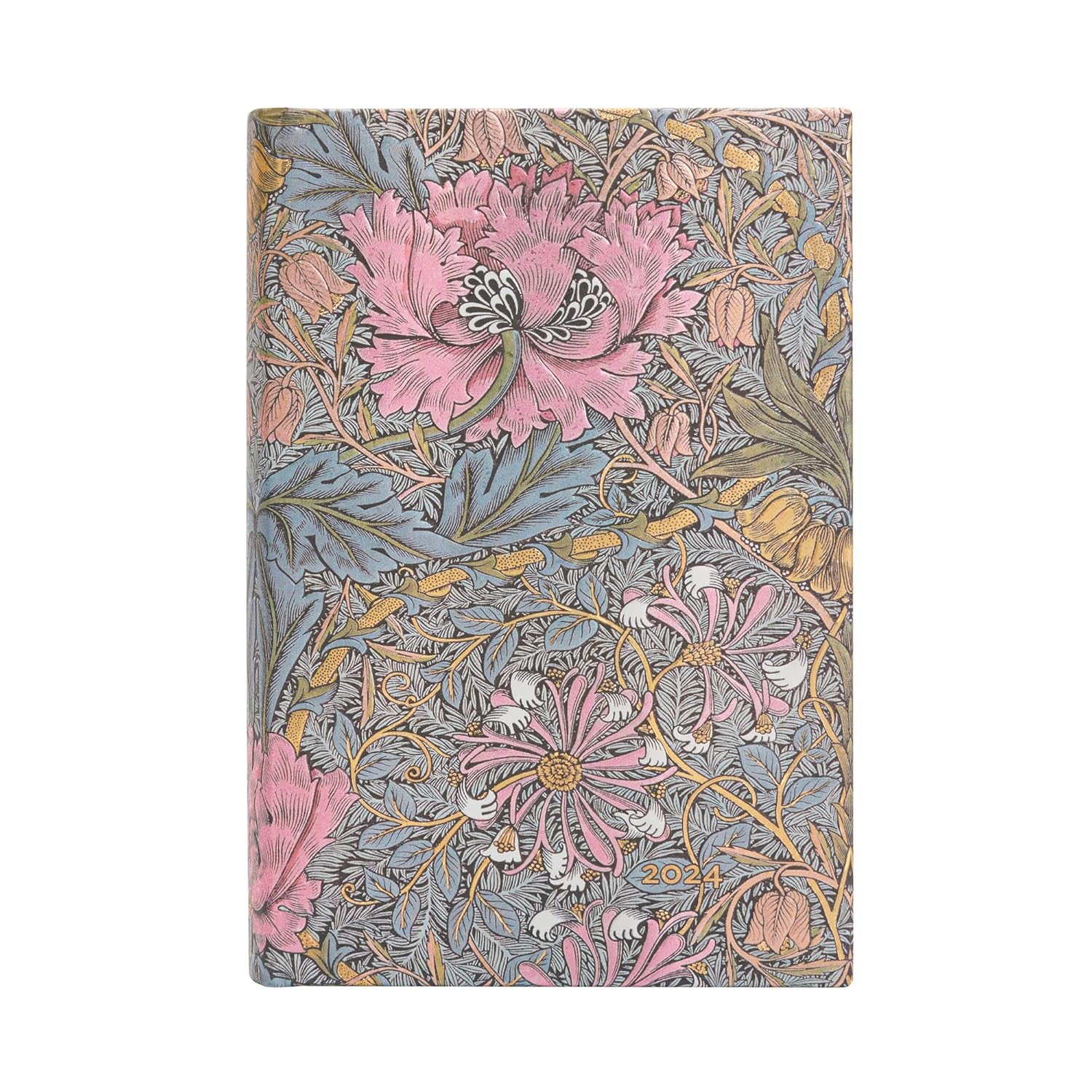 Paperblanks | 2024 Morris Pink Honeysuckle | William Morris | 12-Month ...