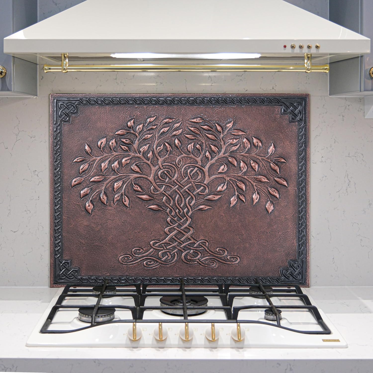 Amazon.com: Handmade Copper Kitchen Backsplash Tiles, Celtic Tree of ...