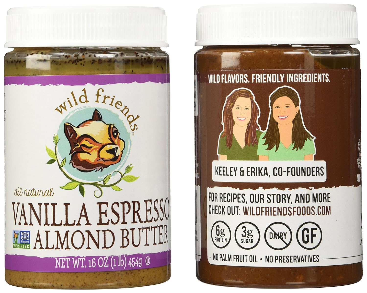 Amazon.com : Wild Friends Almond Butter 2 Pack: Vanilla Espresso ...