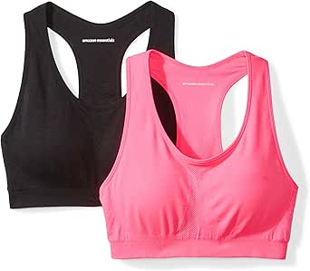 Amazon.com: Amazon Essentials Women's Light-Support Seamless Sports ...