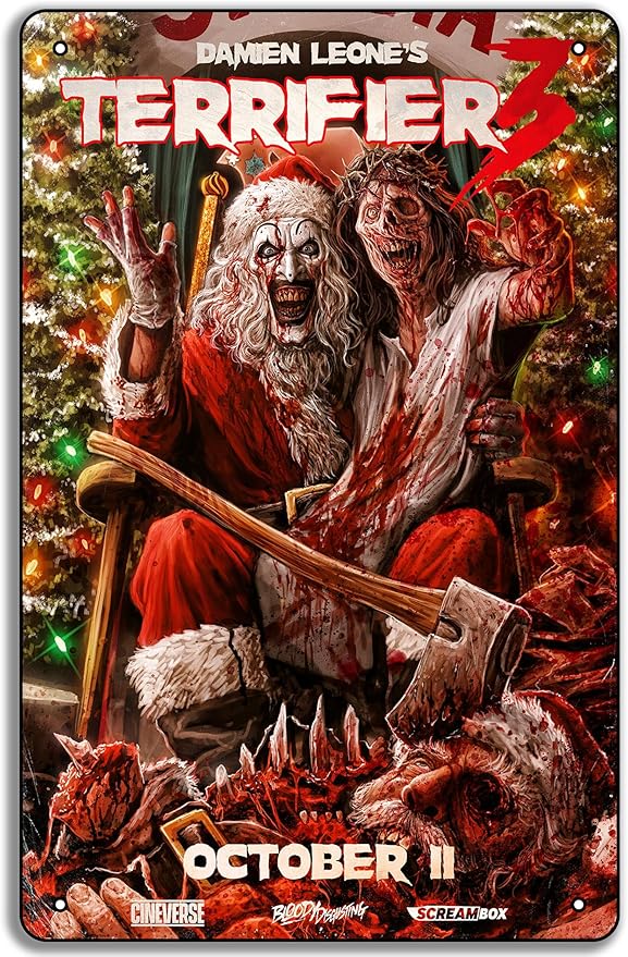 Amazon.com: 2023 Terrifier 3 Movie Poster The Clown Halloween Killer ...