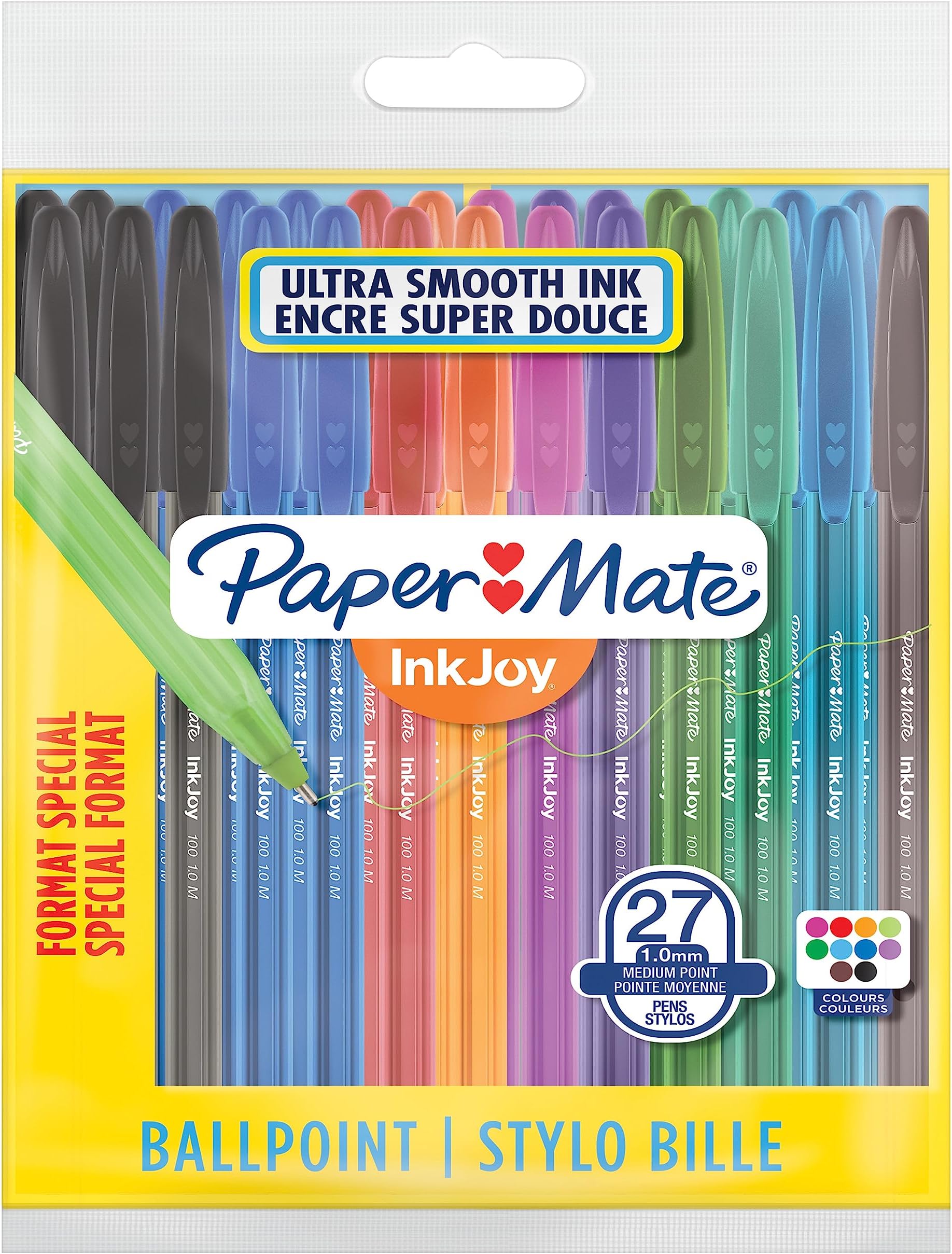 Amazon.com : Paper Mate InkJoy 100RT Ballpoint Pen, Retractable ...
